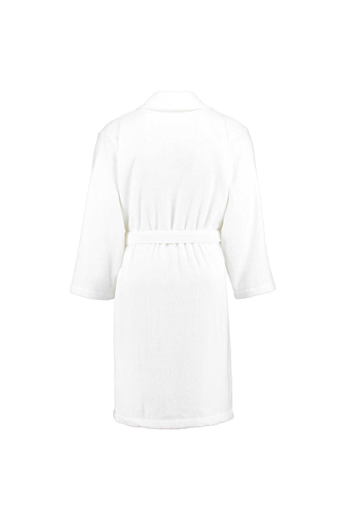 Rns 2 Adet Otel Bornozu Beyaz Şalyaka Çift Cep %100 Pamuk Bornoz Fiyatı ...