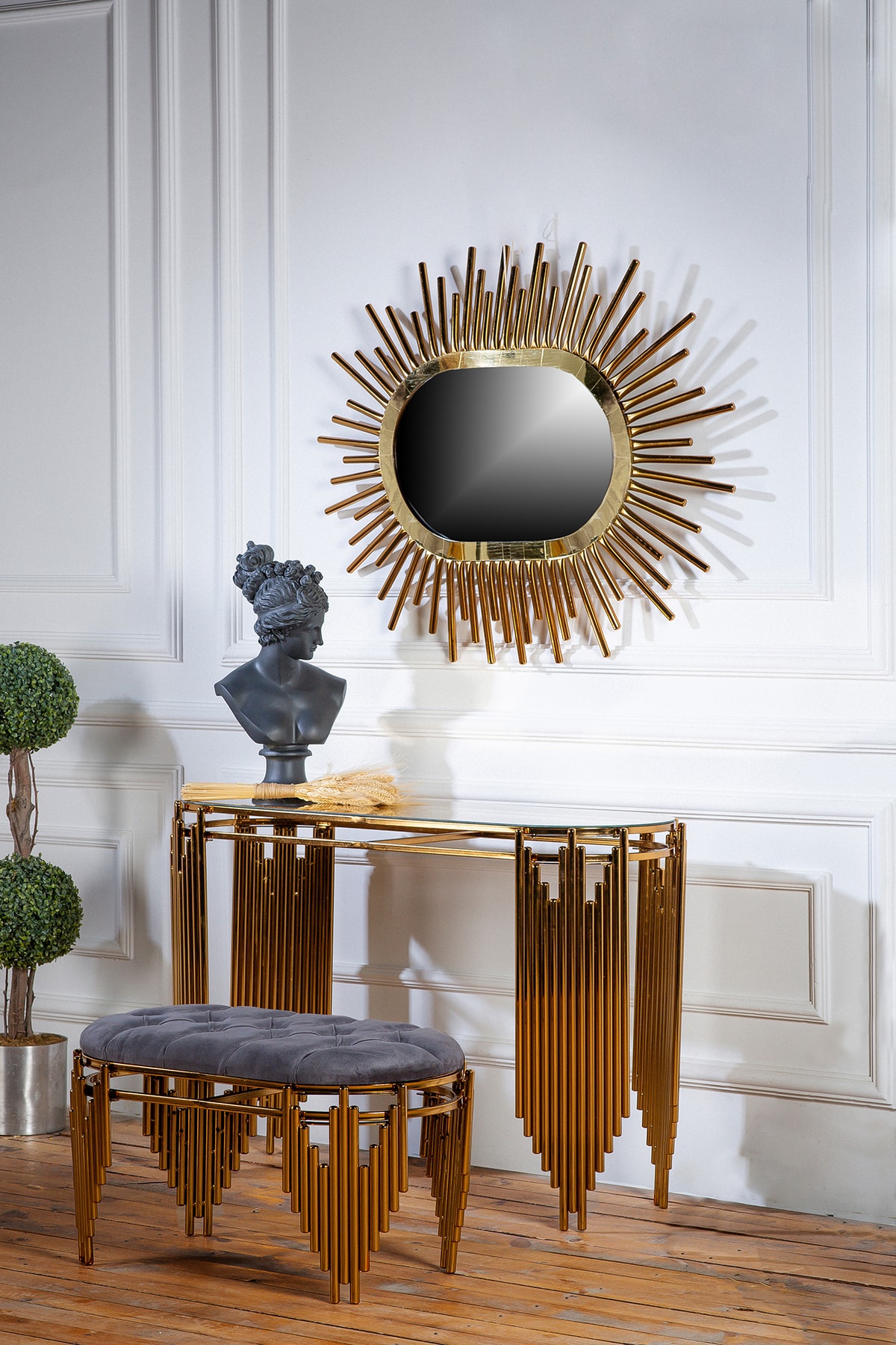 MENDY Ea Concept Gold Metal Dresuar Takımı Fiyatı, Yorumları - Trendyol