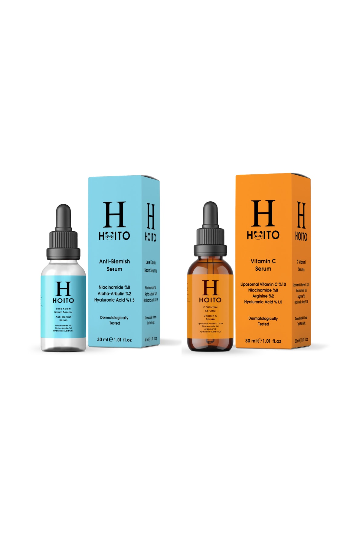 Hoito Leke Karşıtı Bakım Serumu 30ml & C Vitamini Serumu 30ml 2'li Set ...