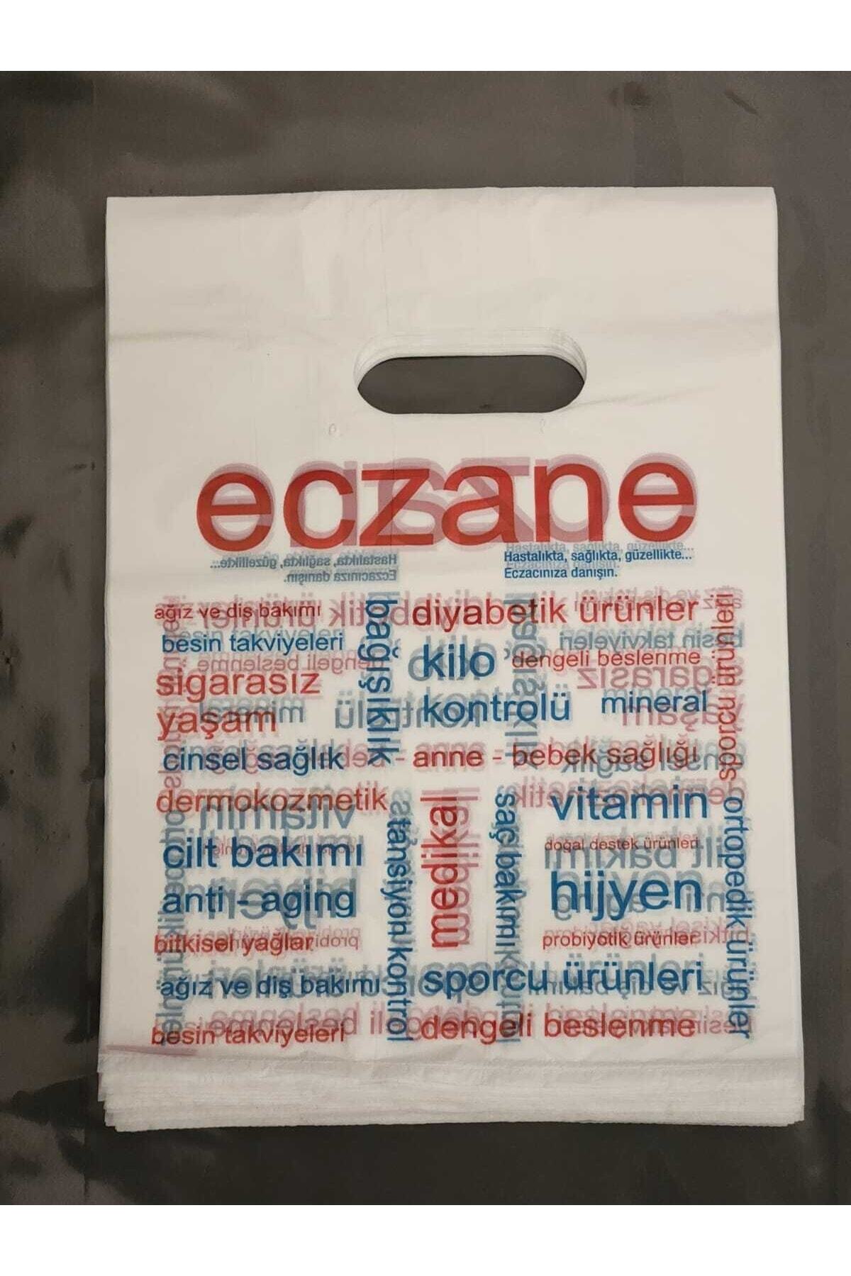 PLASTEX Eczane Poşeti El Geçme Eczane Temalı 24x31 Cm Orta Boy 100 Adet ...