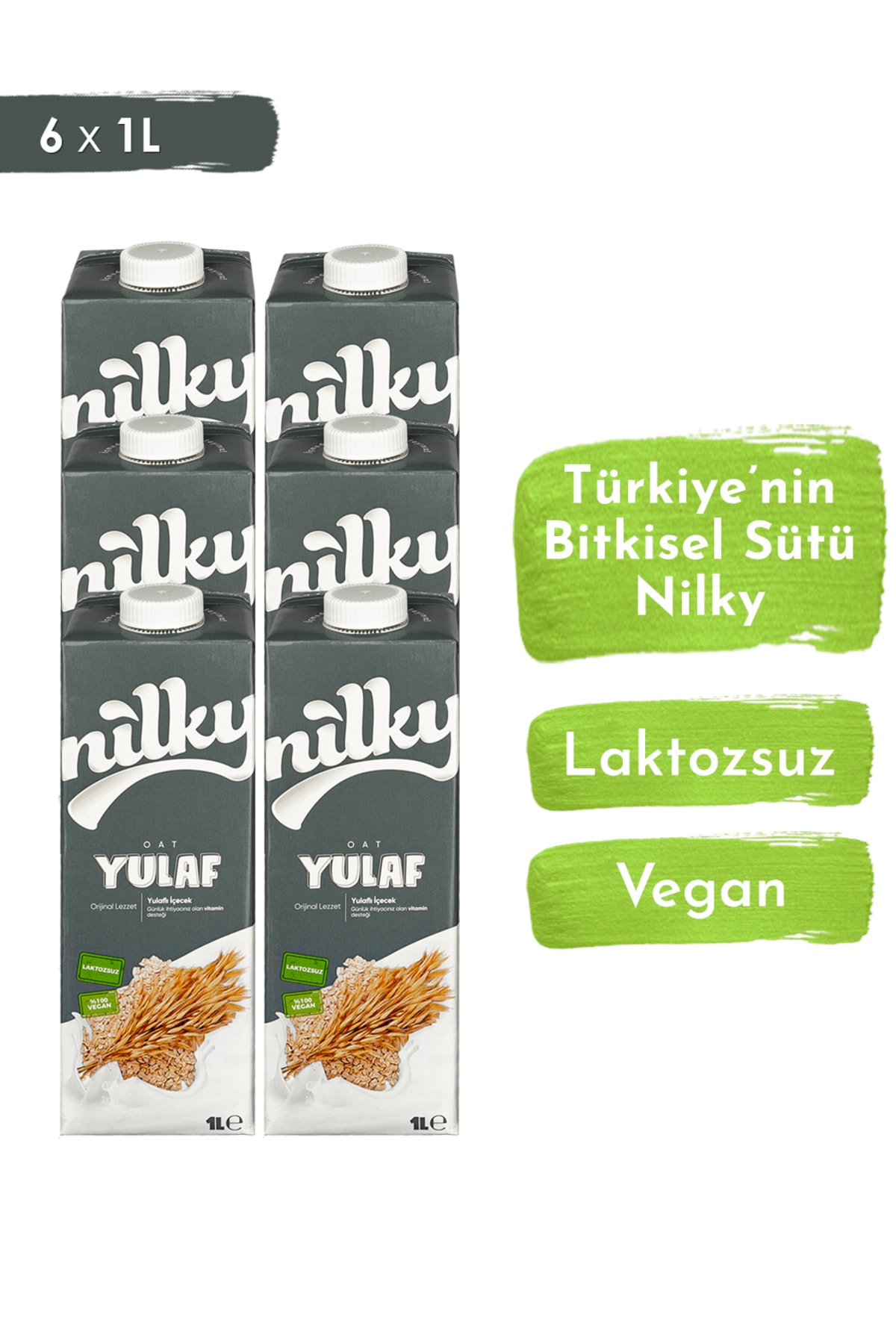 NİLKY Yulaf Sütü Bitkisel Bazlı Laktosuz Vegan 6x1 Lt Fiyatı, Yorumları ...