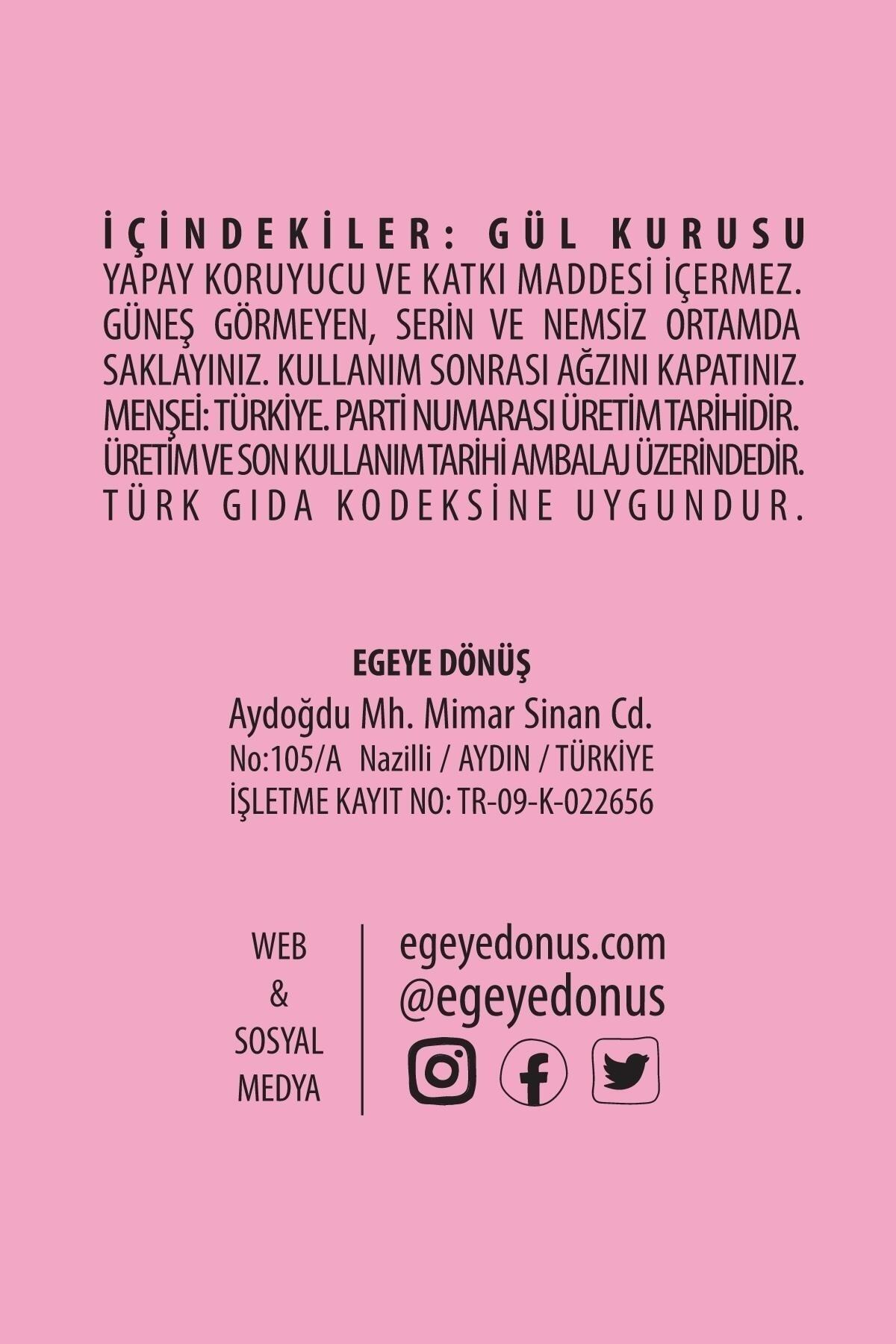 EGEYE DÖNÜŞ Tomurcuk Gonca Pembe Gül Kurusu - 25 Gr. - Kavanoz ...