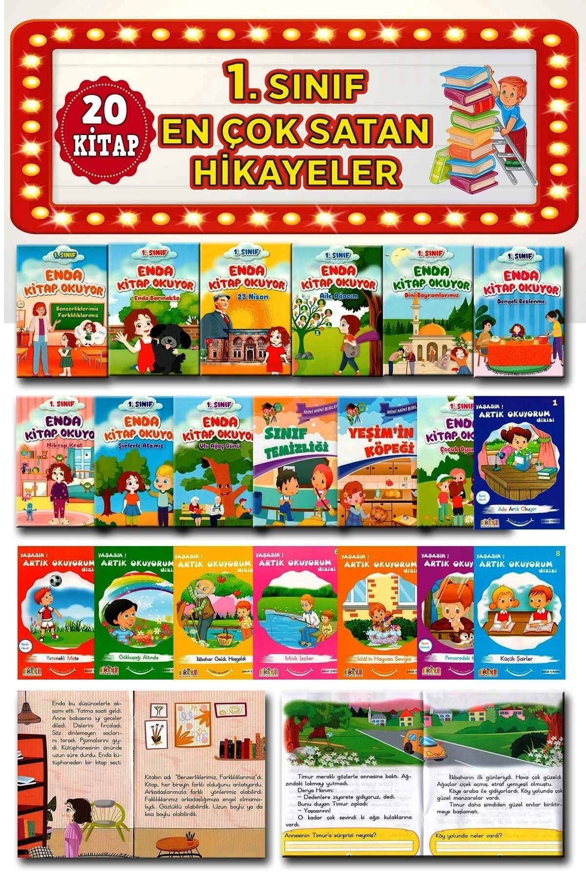 Key Kaliteli Eğitim Yayınları 1. Sınıflar Için Hikaye Seti Enda Ve Key ...