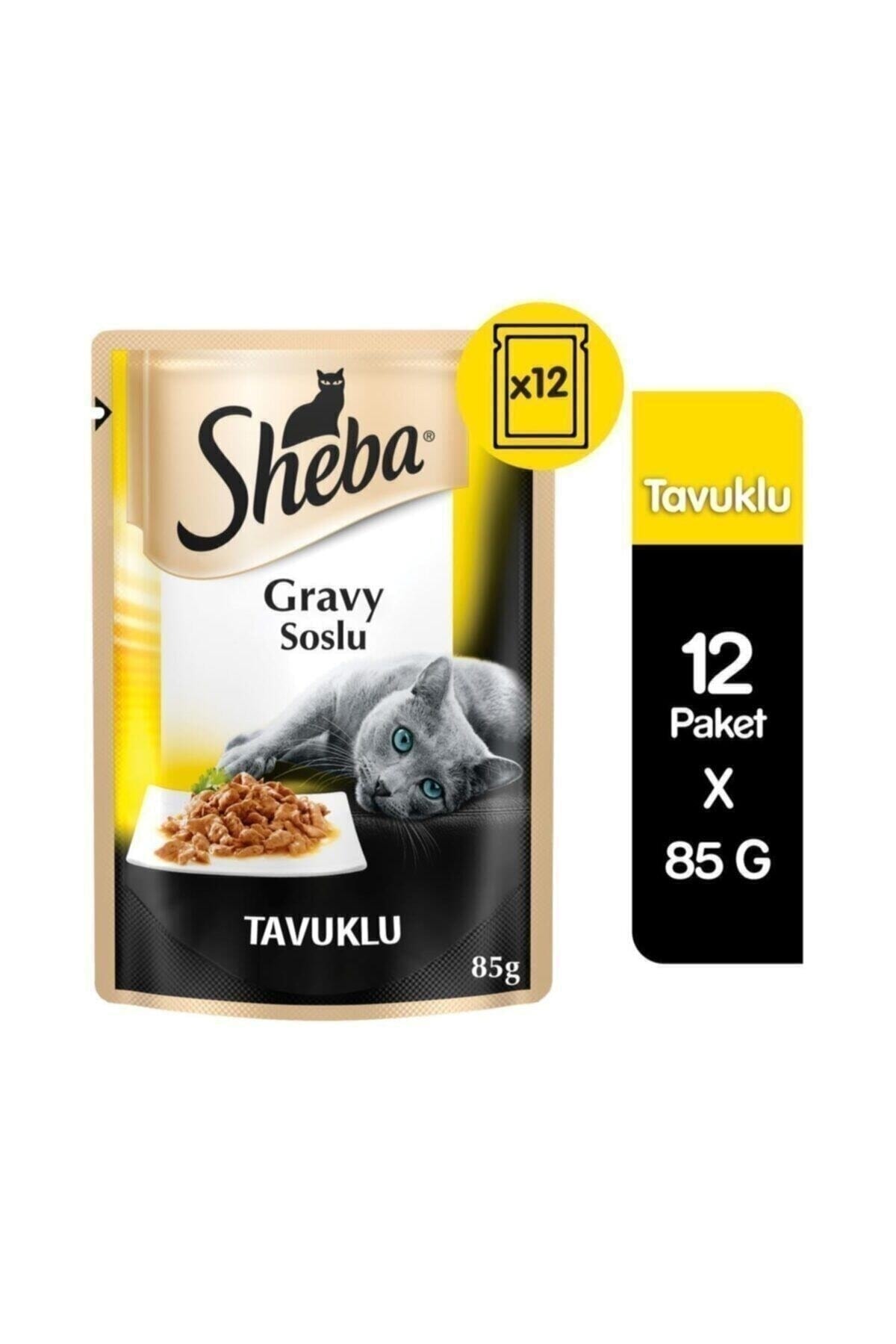SHEBA Pouch Yaş Mama Tavuklu 85 Gr 12 Adet Fiyatı, Yorumları - Trendyol