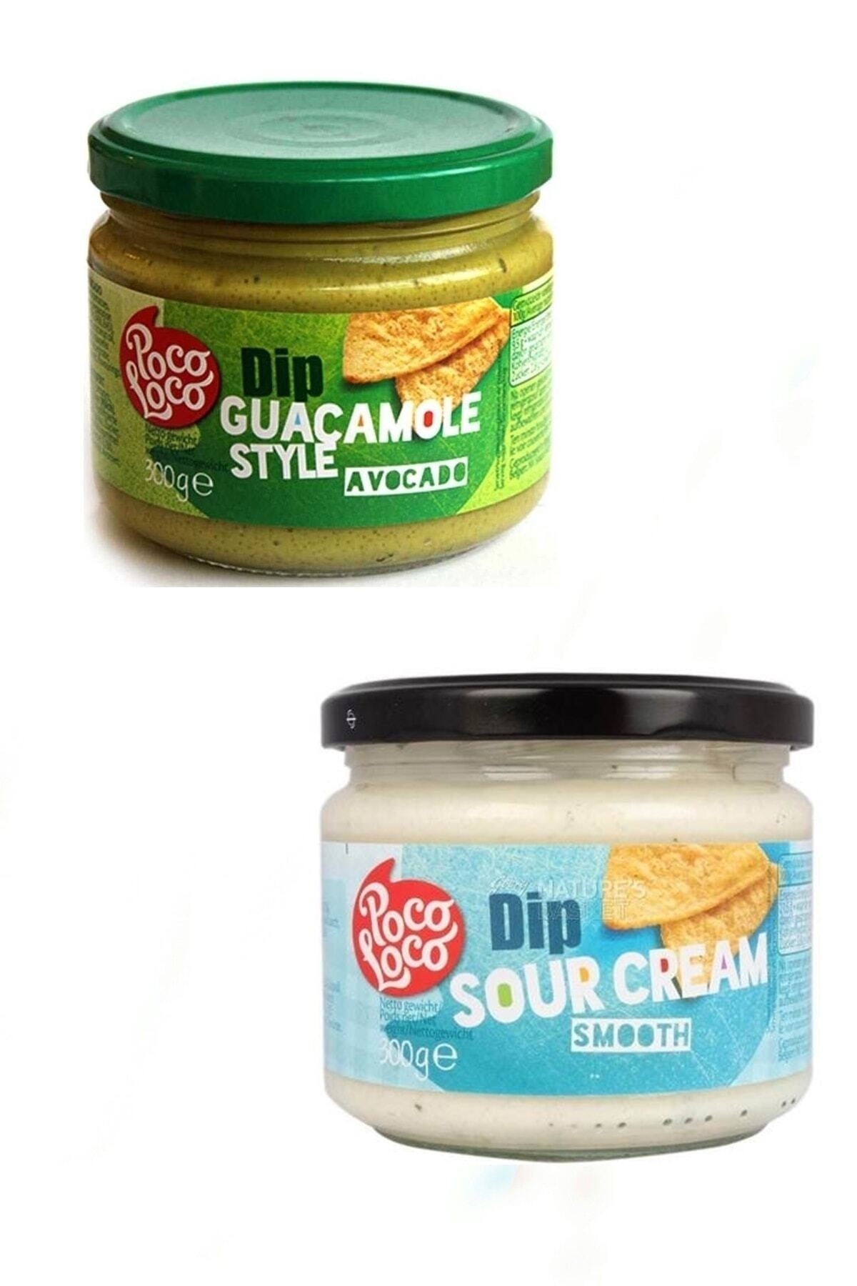 Poco Loco Guacamole (avakado) Dip Sos & Sour Cream (ekşi Krema) Salsa ...
