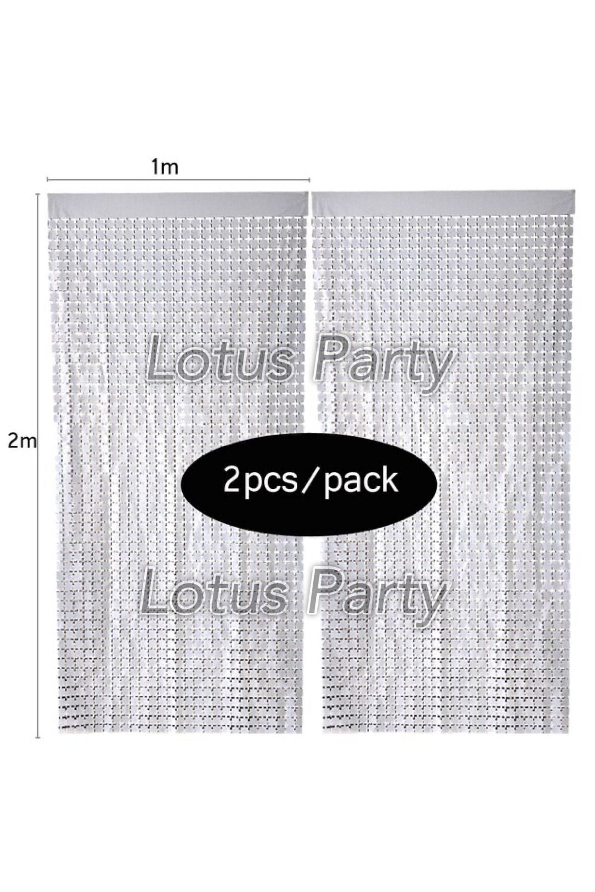 LOTUS PARTY Özel Ürün - Gümüş Renk Kare Desenli Arka Fon - Duvar ...