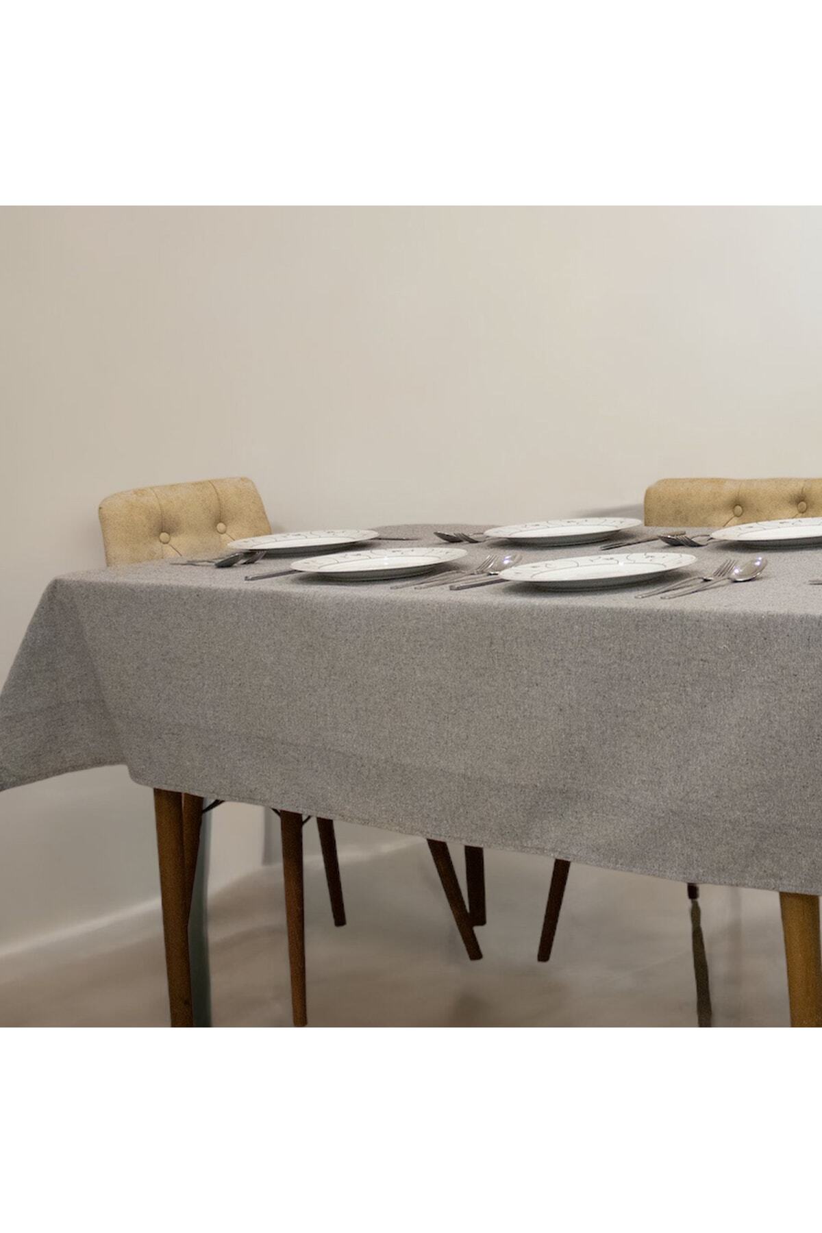 NDC HOME Gri Antrasit Pamuk Keten Masa Örtüsü Fiyatı, Yorumları - Trendyol