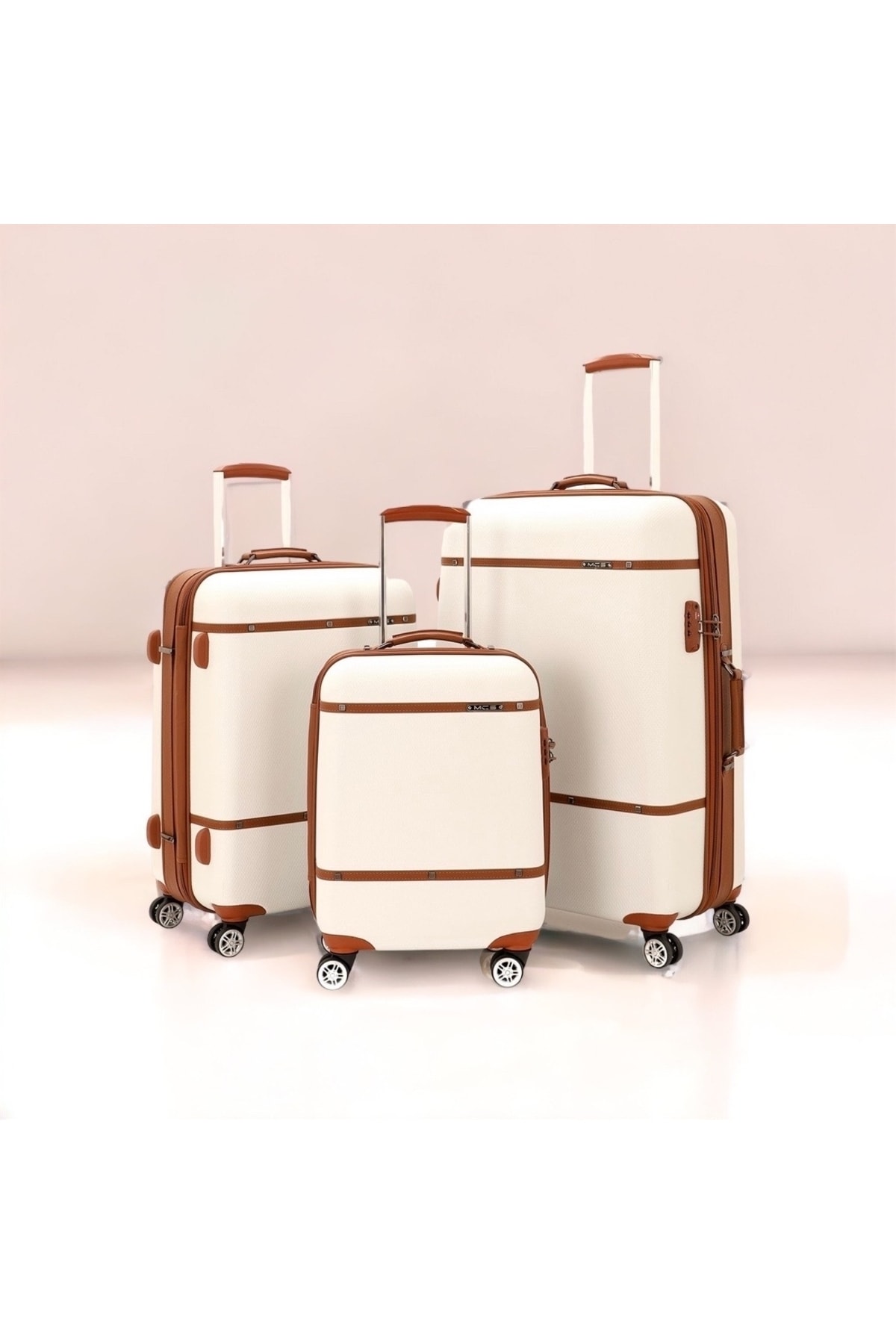 MÇS Lüks Abs Deri Detaylı Valiz Seti V209 - Fiyatı, Yorumları