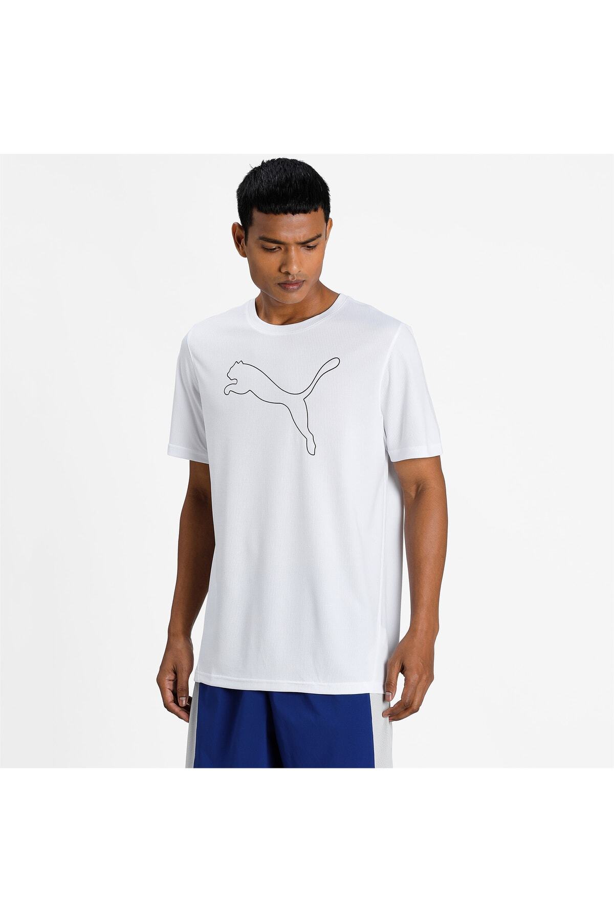 Puma Performance Cat Tee M Erkek Beyaz Tişört - 520315 - Fiyatı, Yorumları