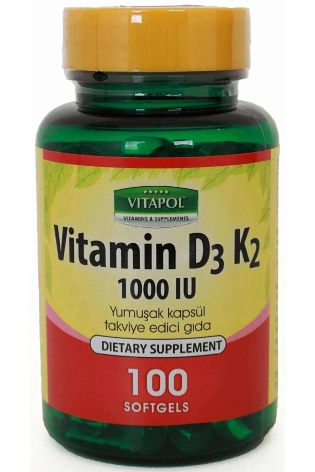 Vitapol Vitamin D3 Vitamin K2 100 Softgel D Vitamini K Vitamini Fiyatı, Yorumları - Trendyol