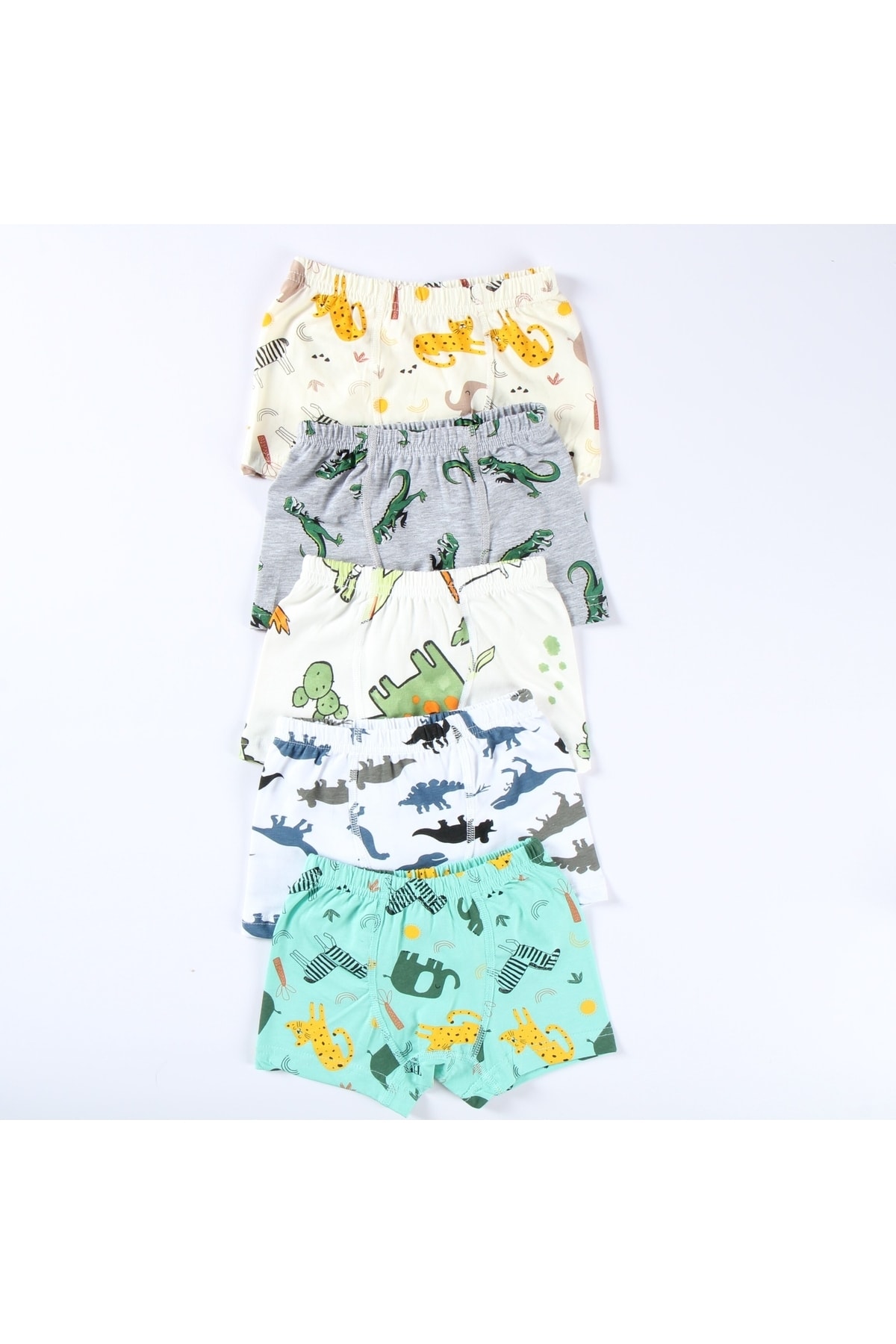 elmas kids Erkek Çocuk Pamuklu Dinazor Desen 5 Li Boxer Fiyatı ...