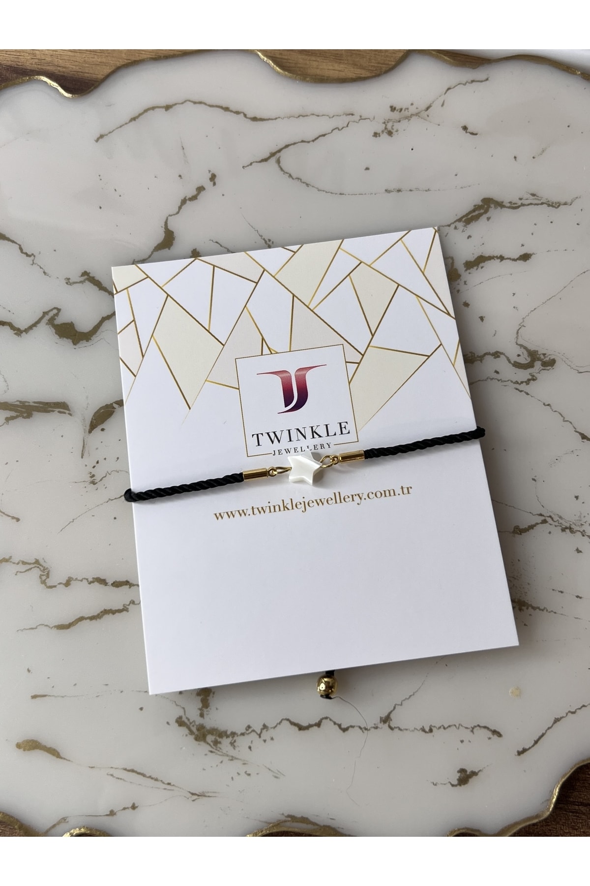 Twinkle Jewellery Sedef Doğal Taşlı Altın Kaplama Aksesuarlı Ip ...