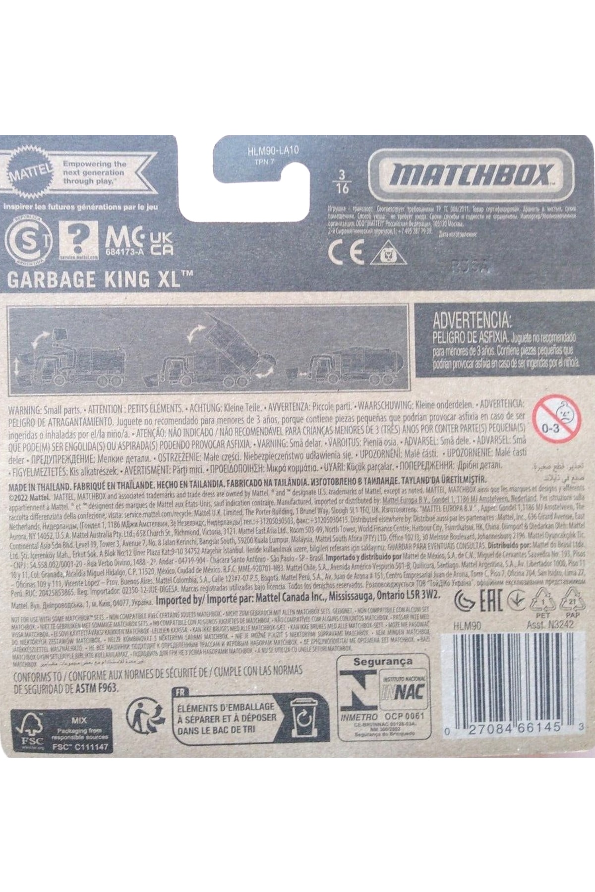 Matchbox Çöp Kamyonu Garbage King Xl Orijinal Lisanslı Iş Makinesi ...