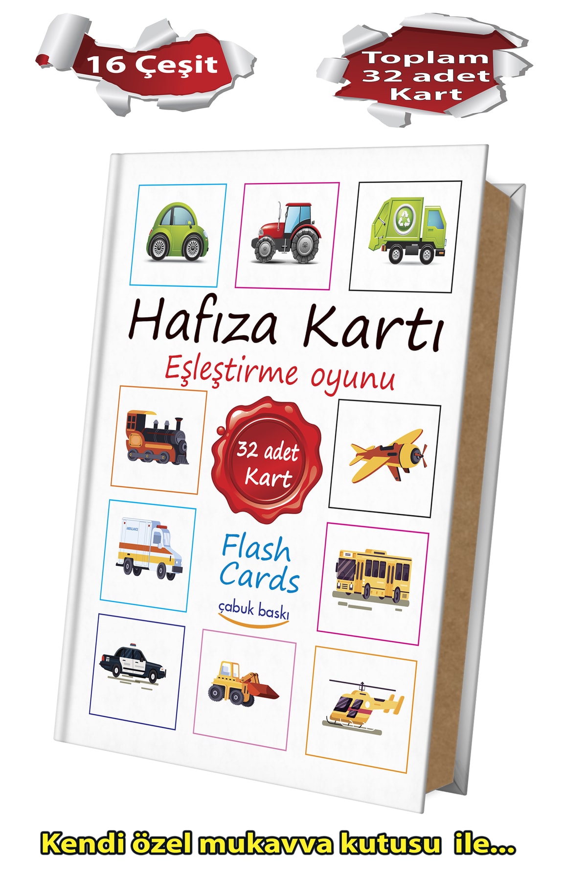 cabuk baskı Zeka Kartları Eşleştirme Oyunu Hafıza Kartı , Arabalı Oyun ...