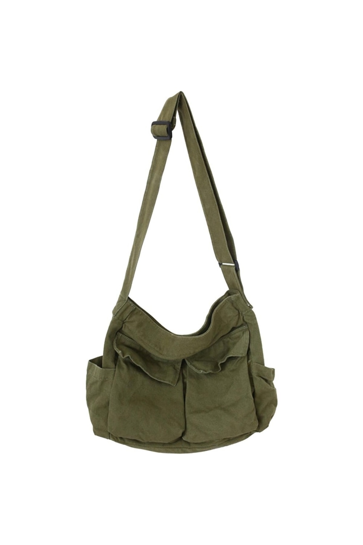 weywot Kargo Cepli Postacı Çanta Unisex Haki Iç Hacmi Geniş Sokak Tarzı ...