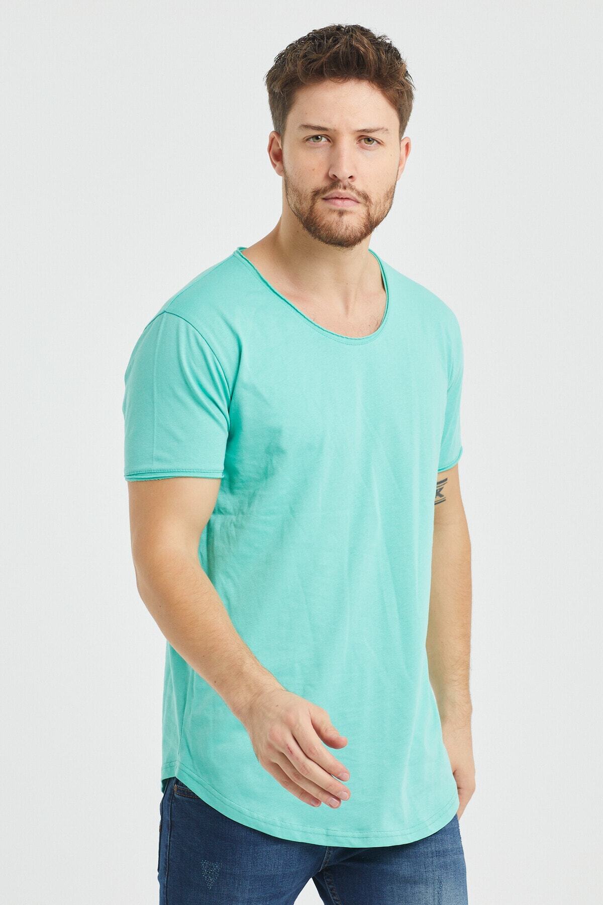 Tarz Cool Su Yeşili Pis Yaka Salaş T-shirt- Tcpsr14s Fiyatı, Yorumları ...