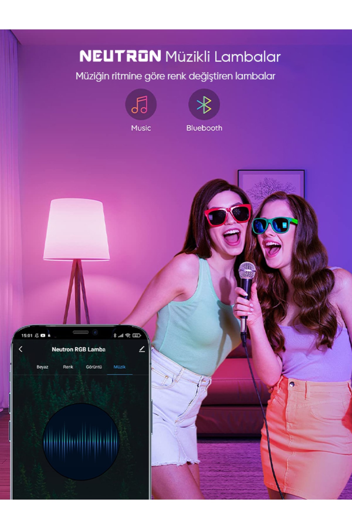 NEUTRON Smart Bulb Lite Akıllı Led Ampul 1050 Lümen, 11w - App Ile ...