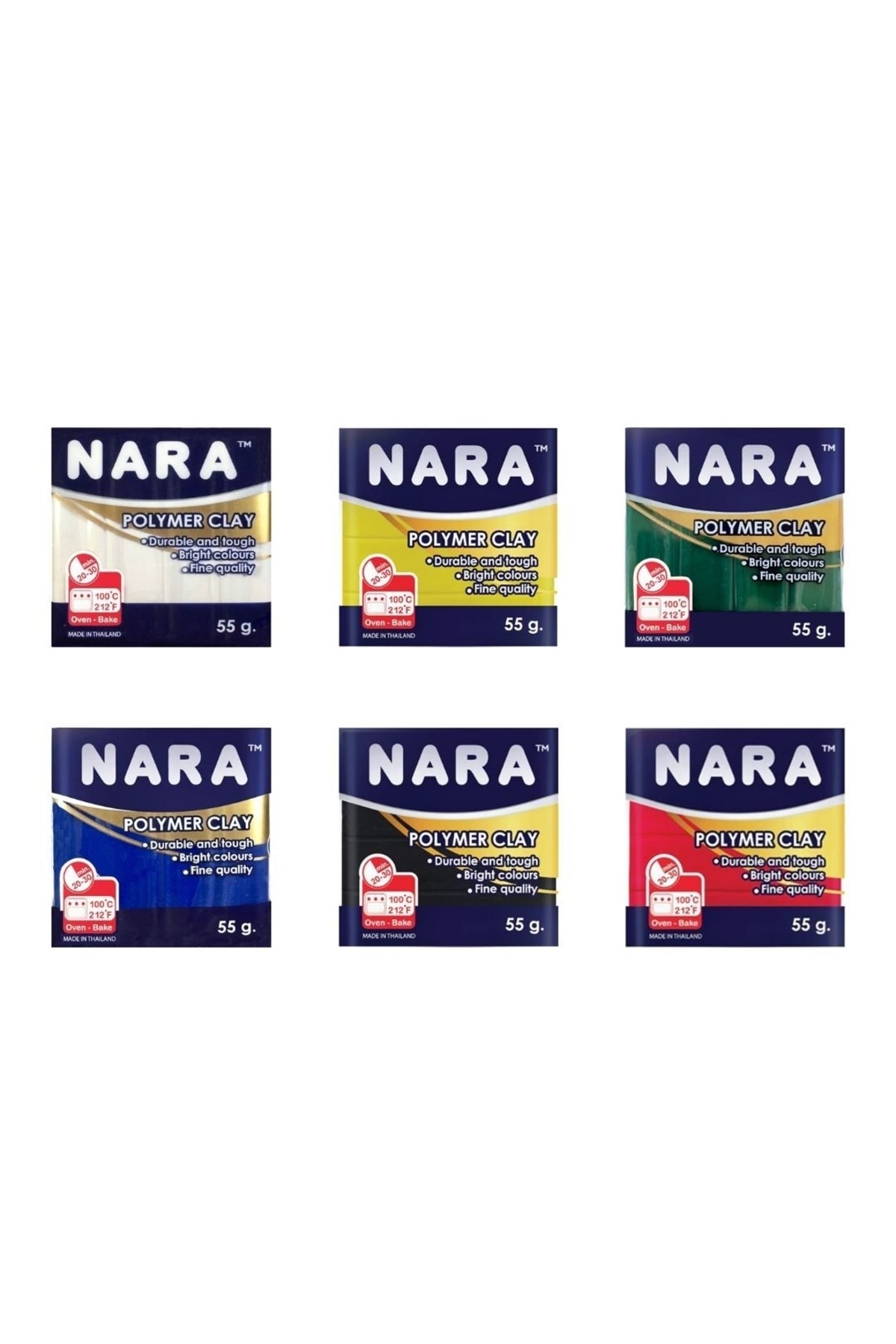 NARA Polimer Kil 55 Gram 6'lı Set Ana Renkler - Fiyatı, Yorumları