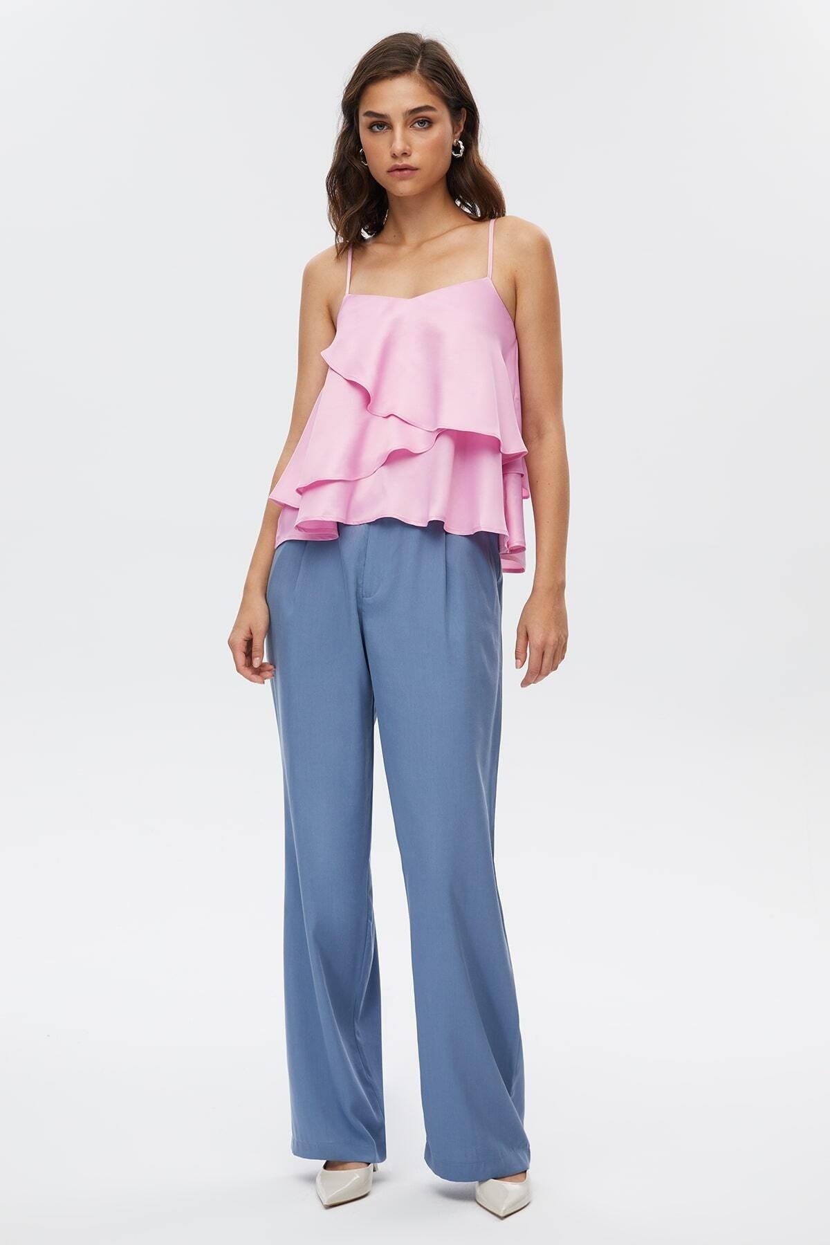 STELLA PULVIS Pembe Ipli Bluz Fiyatı, Yorumları - Trendyol