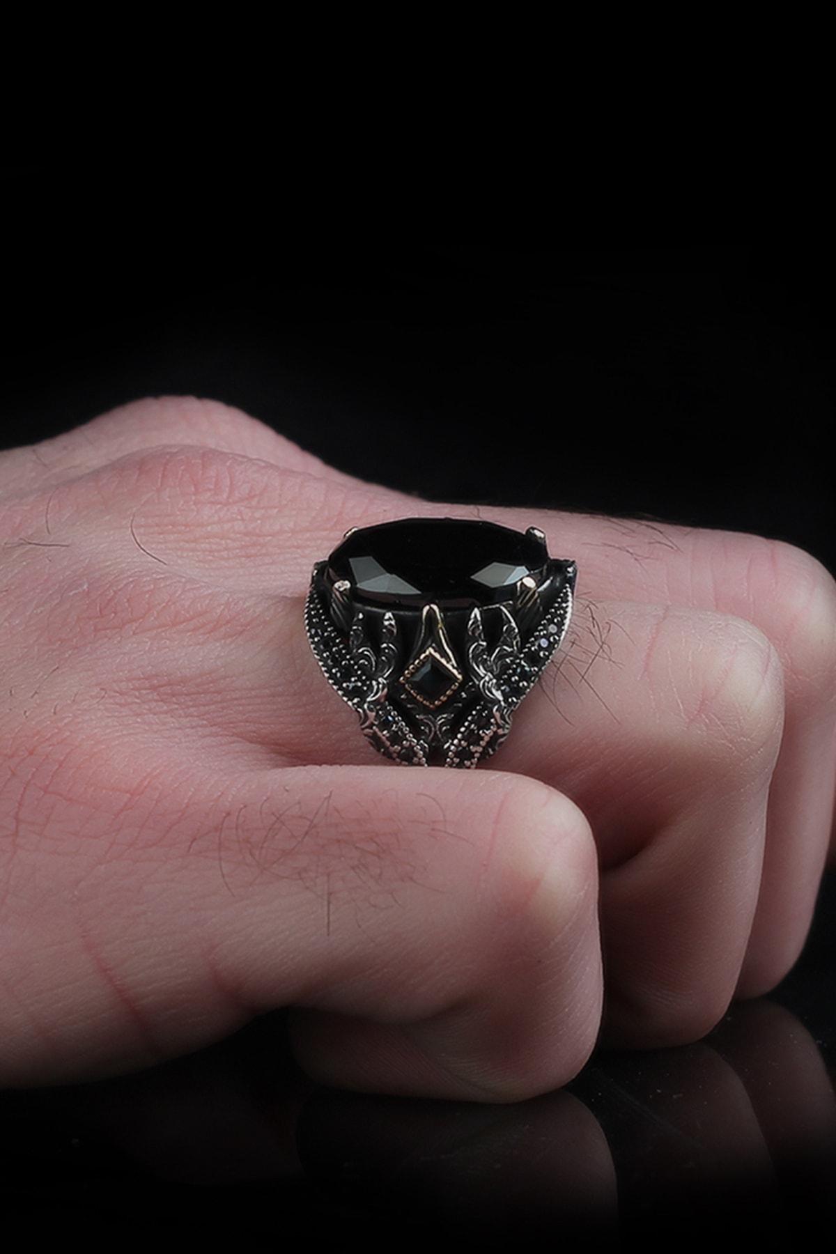 BayVog Zirkon Taşlı 925 Ayar Erkek Gümüş Yüzük Fiyatı, Yorumları - Trendyol