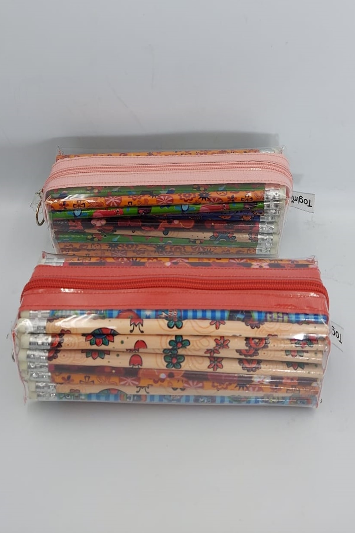 Togin Şeffaf Pvc Kalem Kutusu Tek Bölmeli Şeffaf Kalemlik 1 Adet Pudra ...