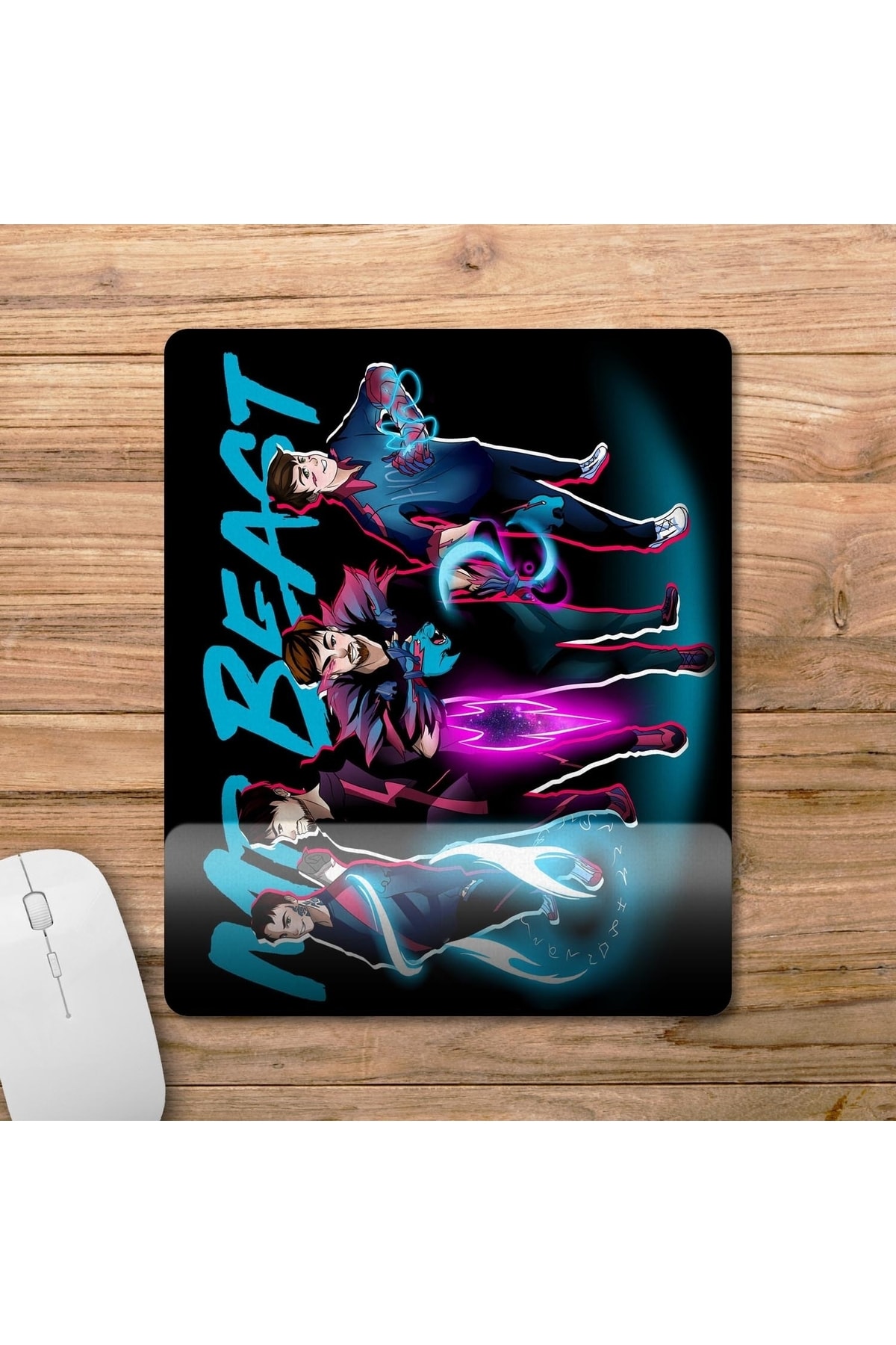 Pixxa Mr. Beast model podloge za miša sa podrškom za zglob - 5 - Trendyol