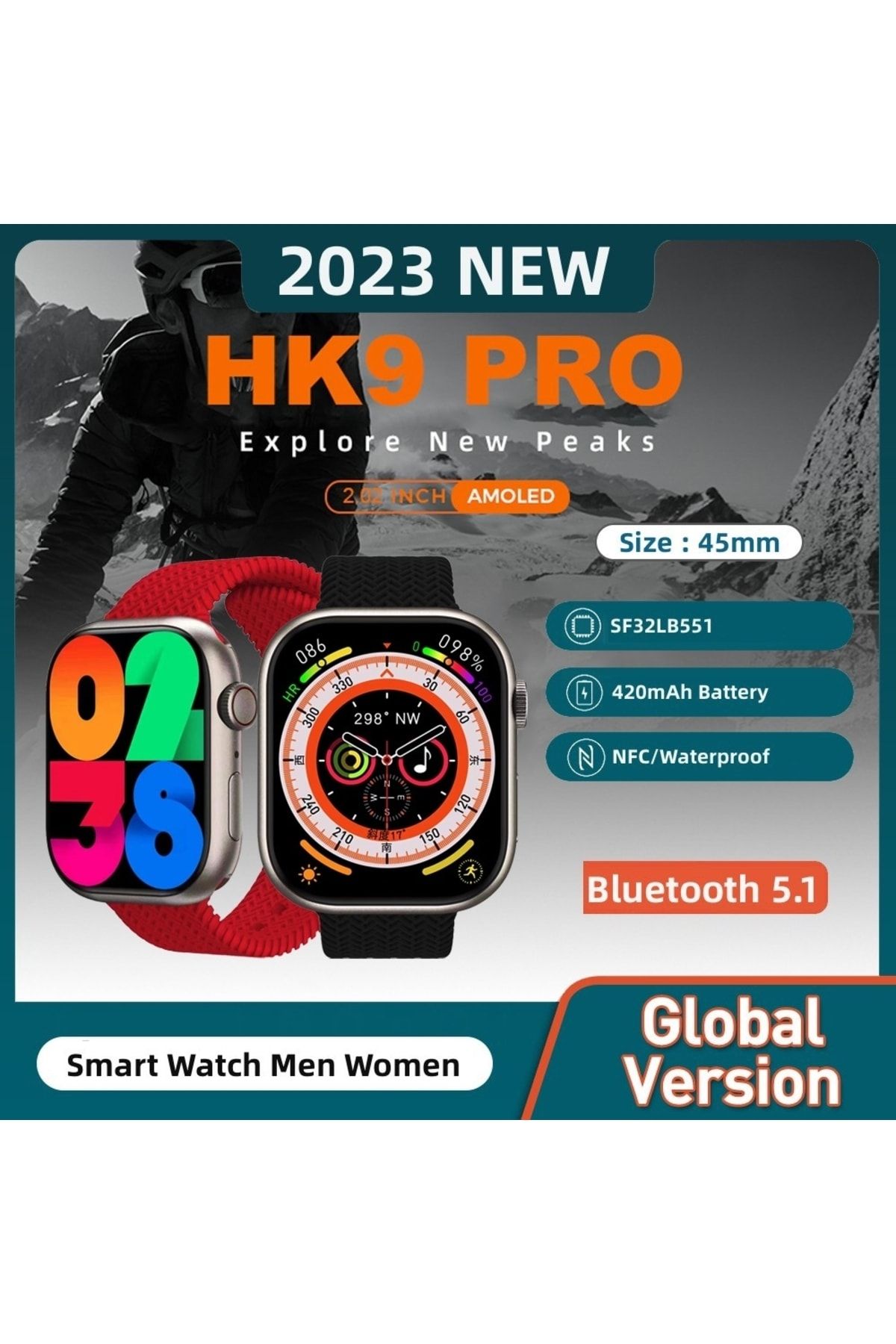 Wearfitpro Watch 8 Hk9 Pro Max 2.02 Tam Amoled Ekran Akılı Saat 2023 ... Wearfitpro Watch 8 Hk9 Pro Max 2.02 Tam Amoled Ekran Akılı Saat 2023 ...
