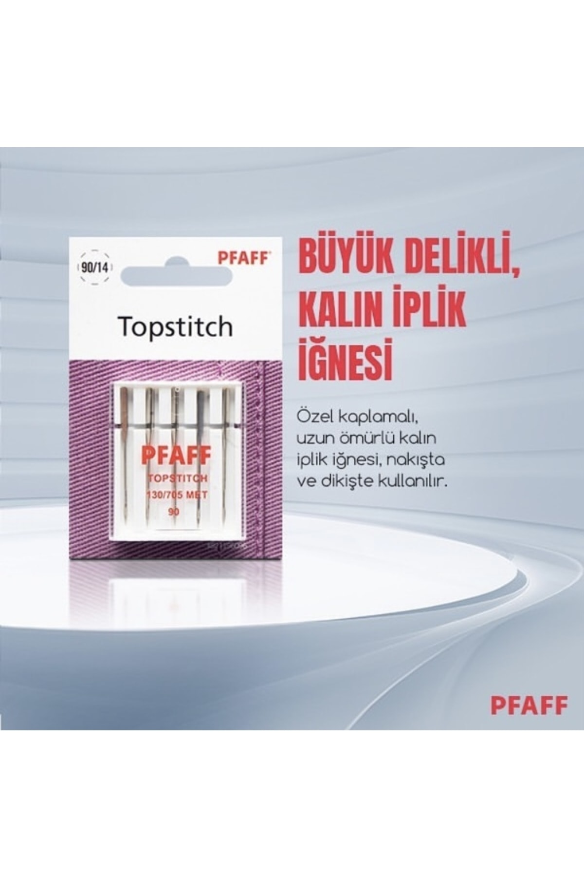 Pfaff Büyük Delikli, Metalik ( Sim ) Iplik Iğnesi 14 No. (1 Paket=5 Adet) (821196096) Fiyatı ...
