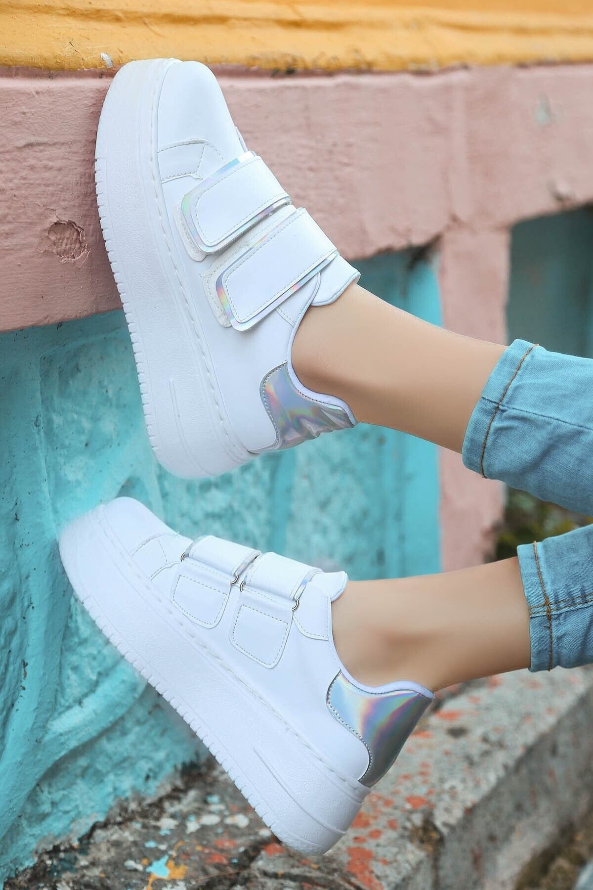 MYBB SHOES Beyaz Taban Cırtlı Spor Ayakkabı Fiyatı, Yorumları - Trendyol