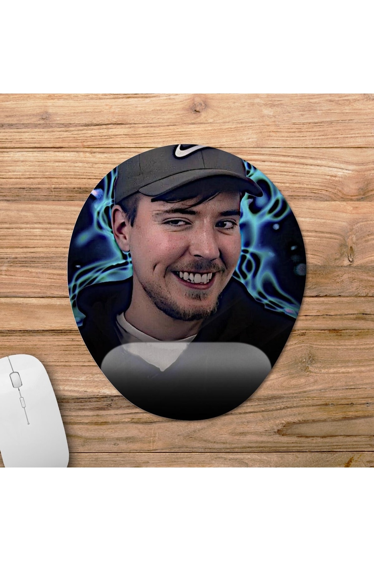 Pixxa Mr. Beast 6'ly ovalni model podloge za miša sa podrškom za zglob ...