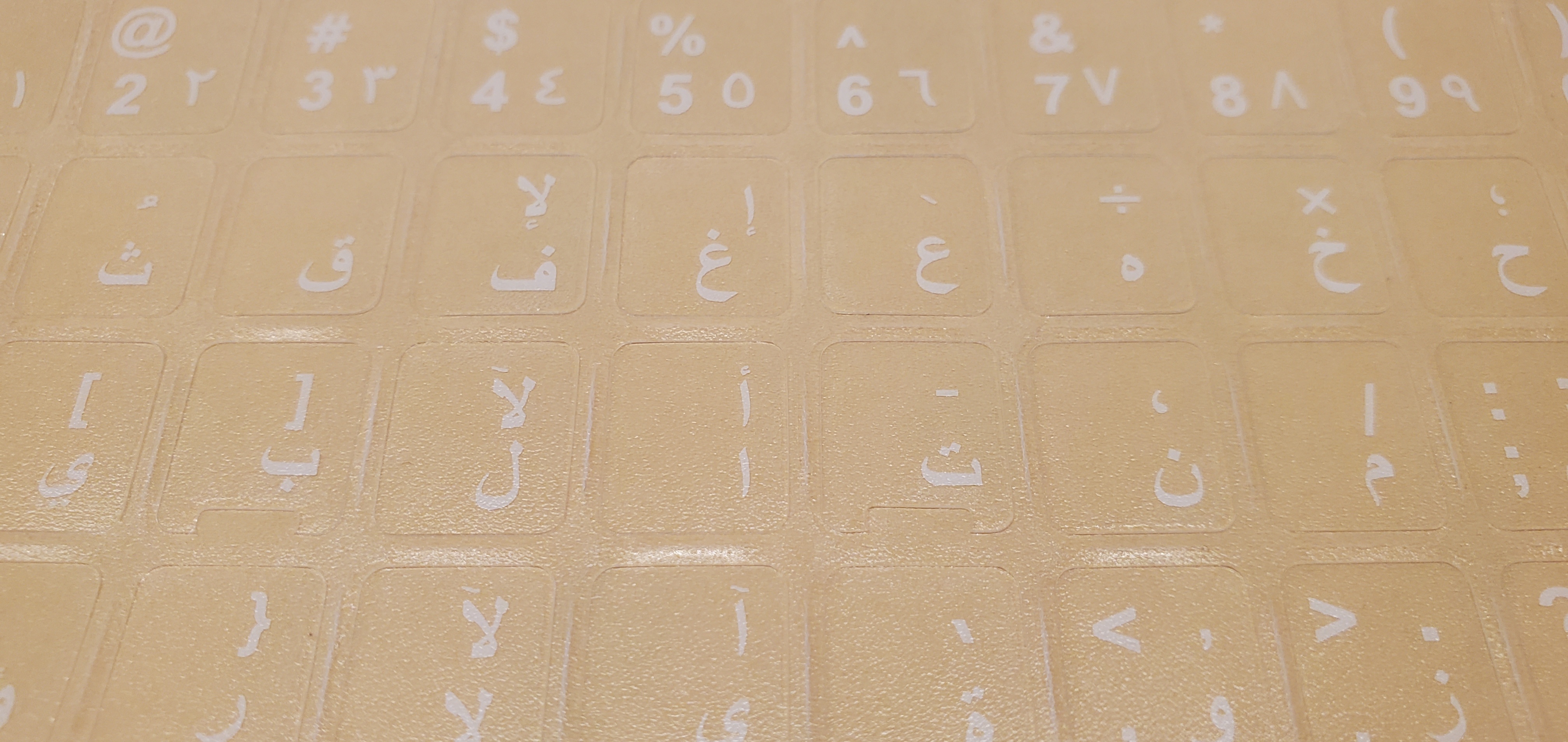 3M Arapça Şeffaf Klavye Etiketi Transparent Arabic Keyboard Sticker ...