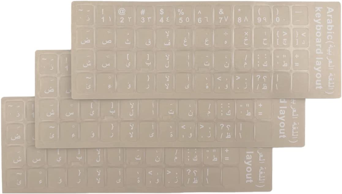 3M Arapça Şeffaf Klavye Etiketi Transparent Arabic Keyboard Sticker ...