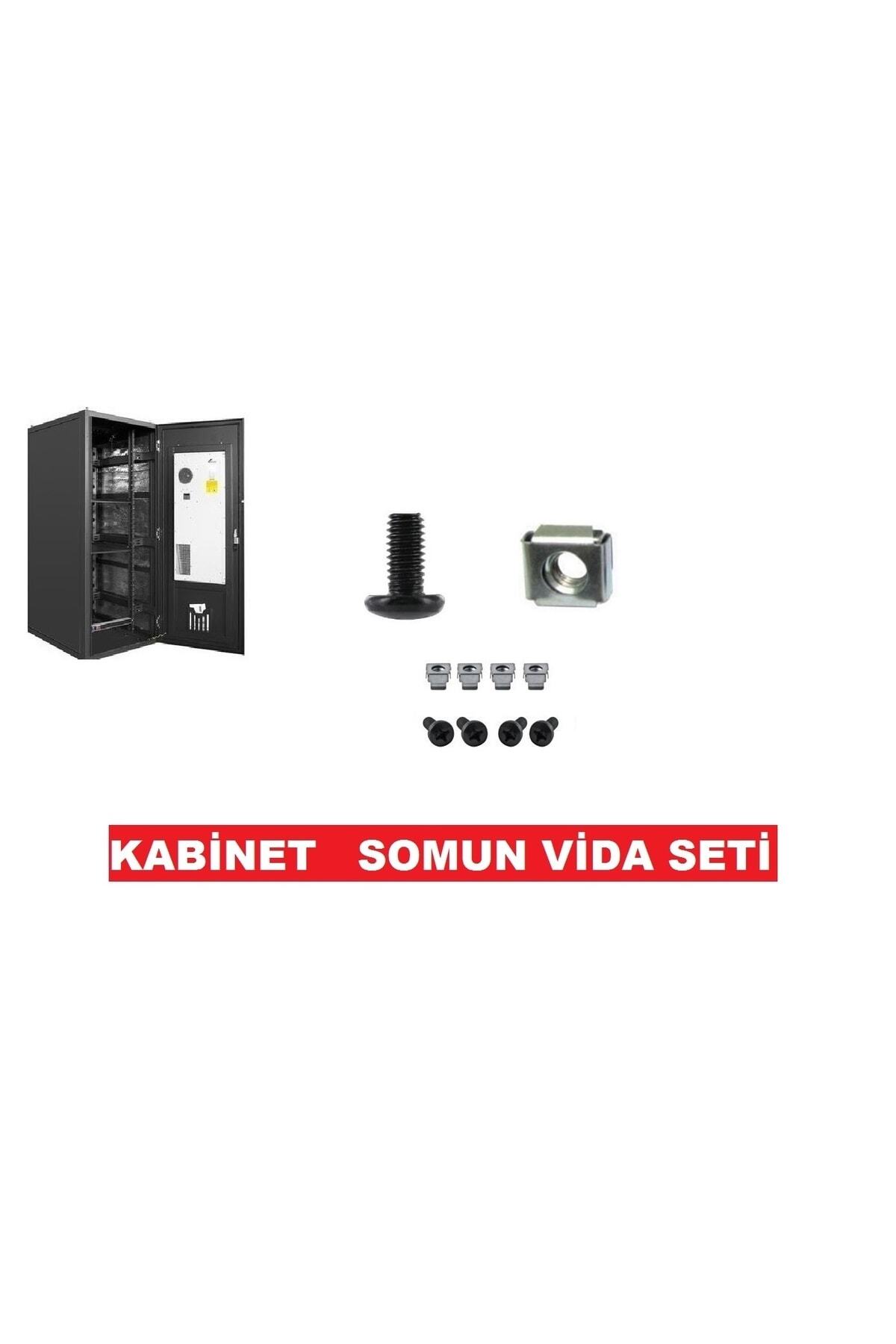 CEKSAN Kabinet M6 Rack Kabin-server Kafes Somun Siyah Vida (M6X15) 12 Set - Fiyatı, Yorumları