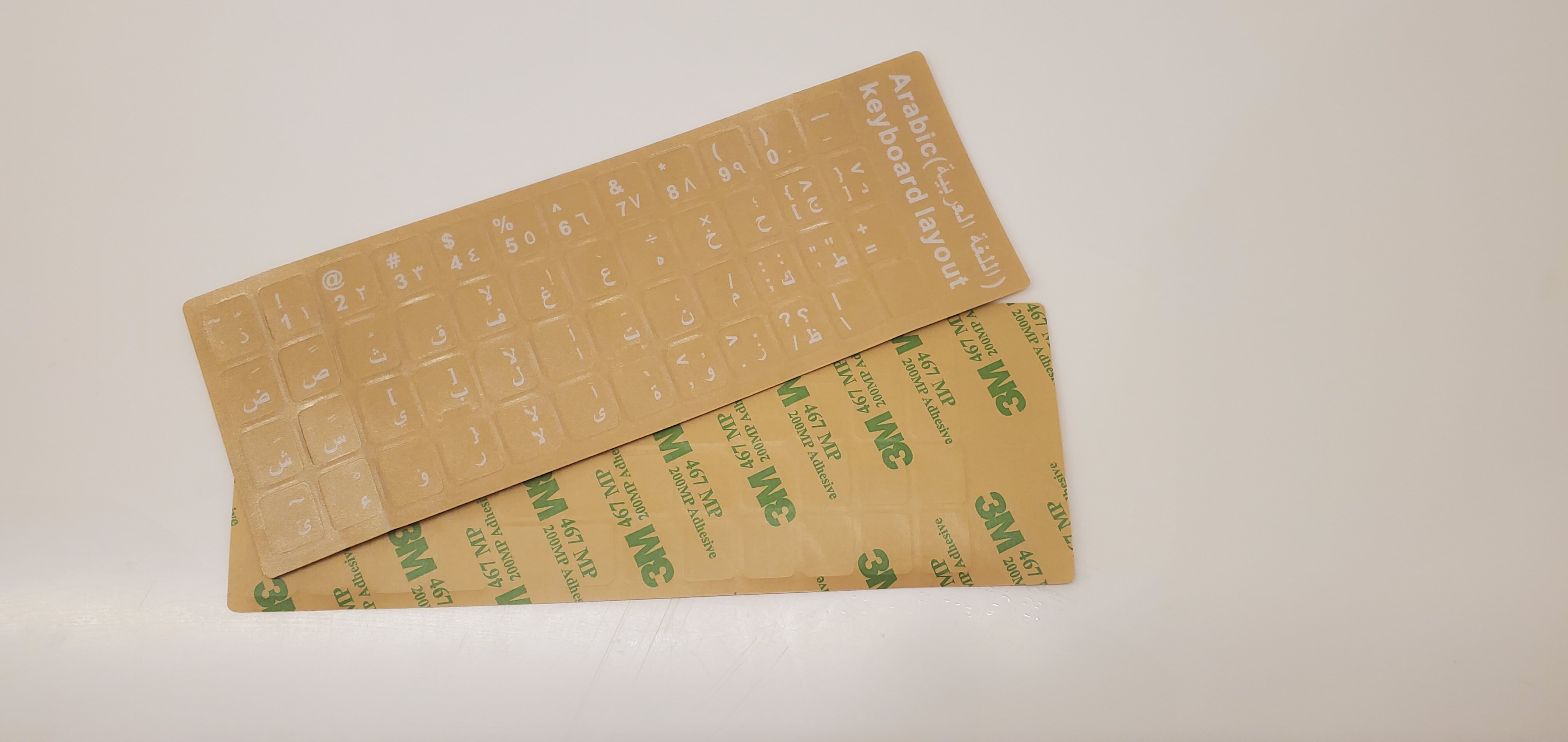 3M Arapça Şeffaf Klavye Etiketi Transparent Arabic Keyboard Sticker ...