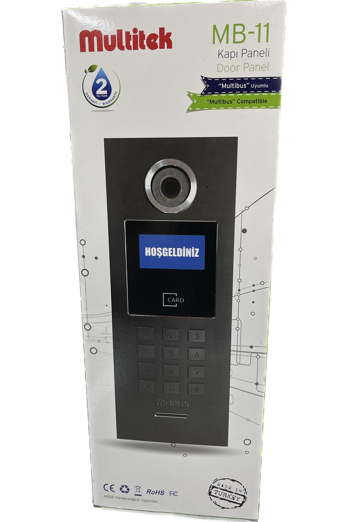 Multitek Mb-11 Multibus Lcd Ekranlı, Metal Tuş Takımlı Kapı Paneli - Fiyatı, Yorumları