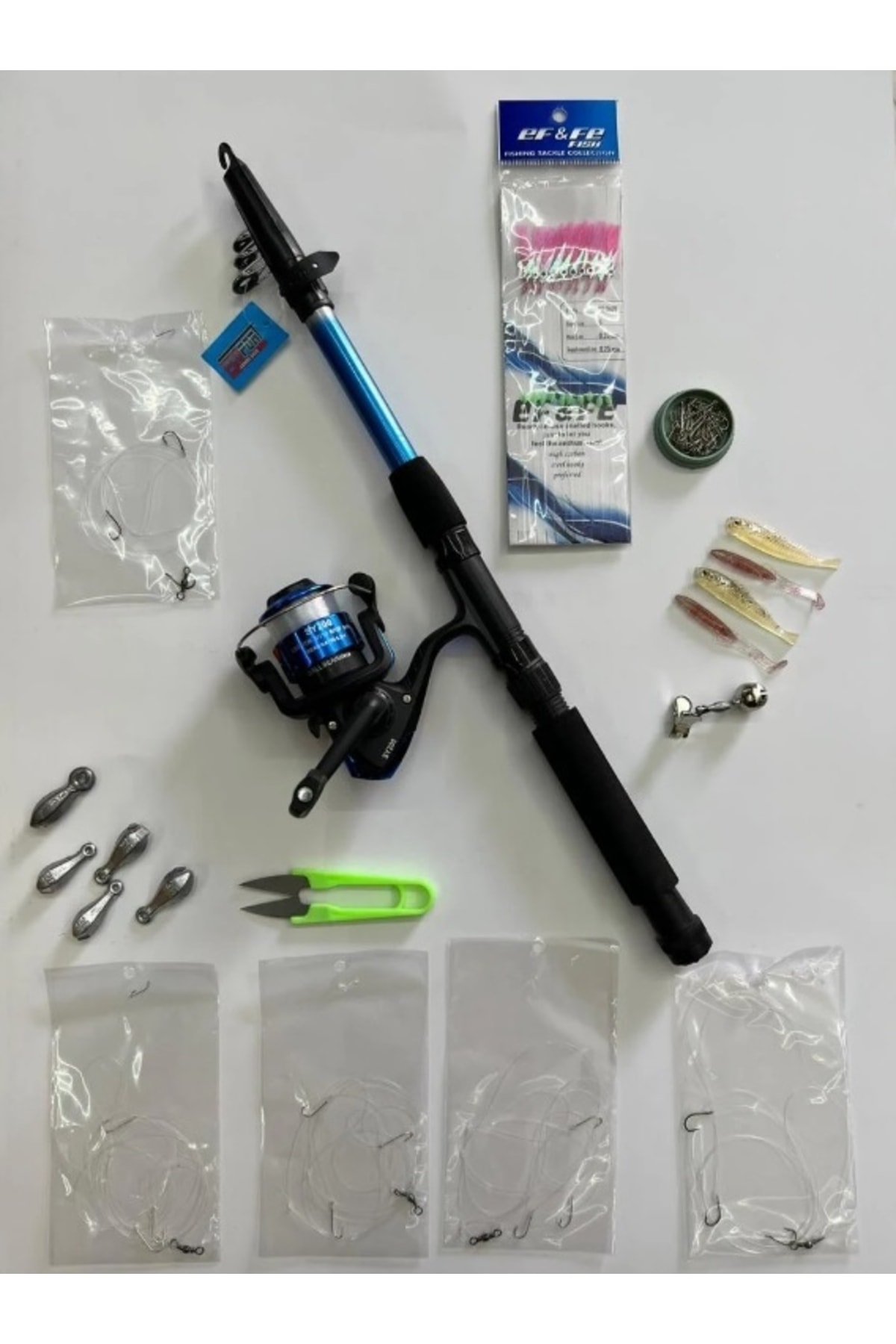 Halbart Çocuklar Için Olta Seti 180cm Kamış Misinası Sarılı Olta ...