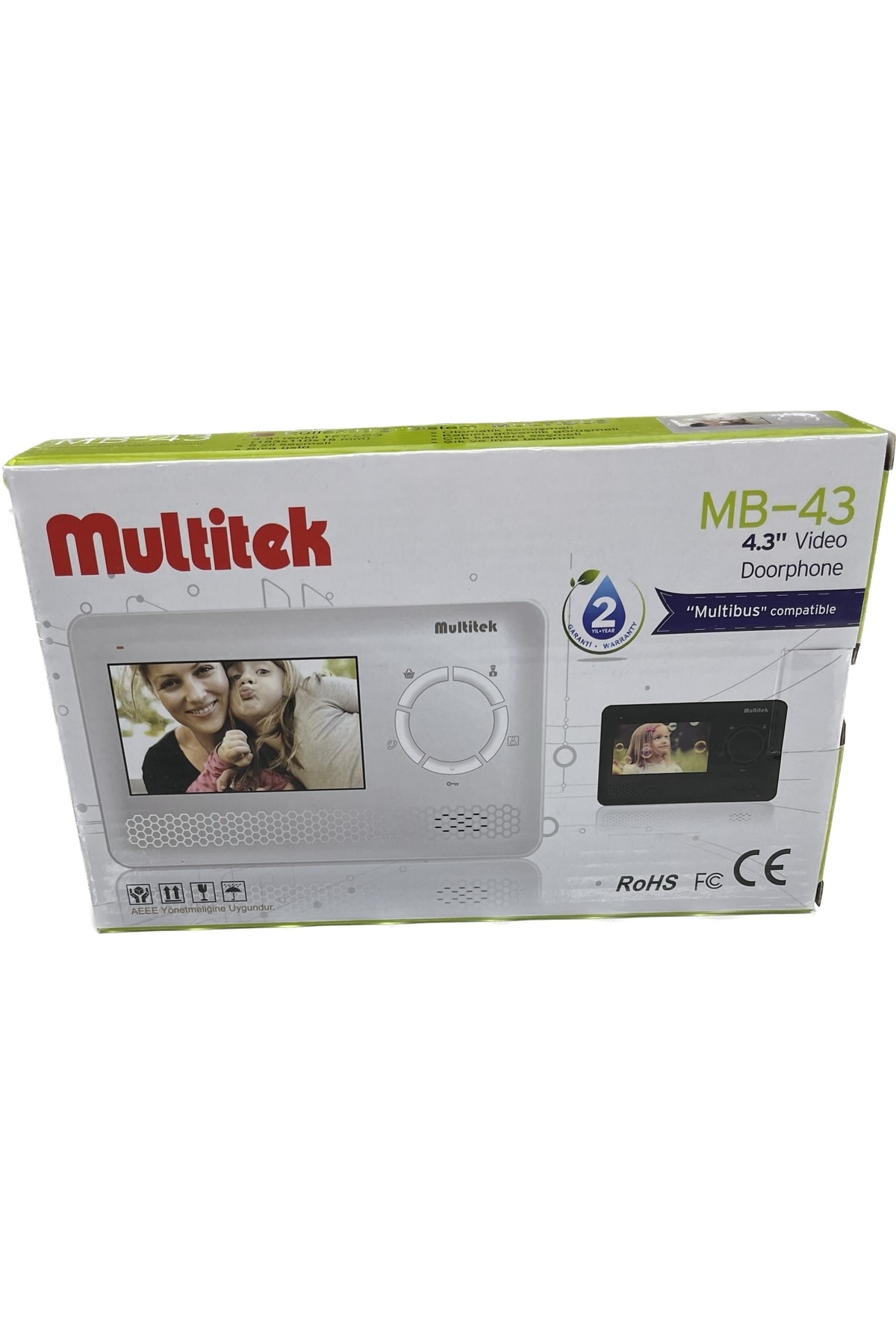 Multitech Multitek Mb-43 4.3” Renkli Görüntülü Daire Diafonu Fiyatı, Yorumları - Trendyol
