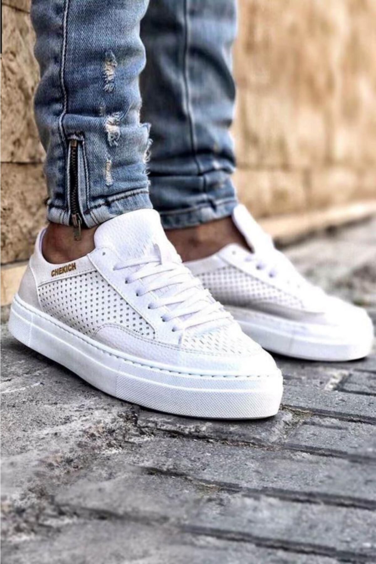 Chekich Erkek Beyaz Ayakkabı Ch015 Bt