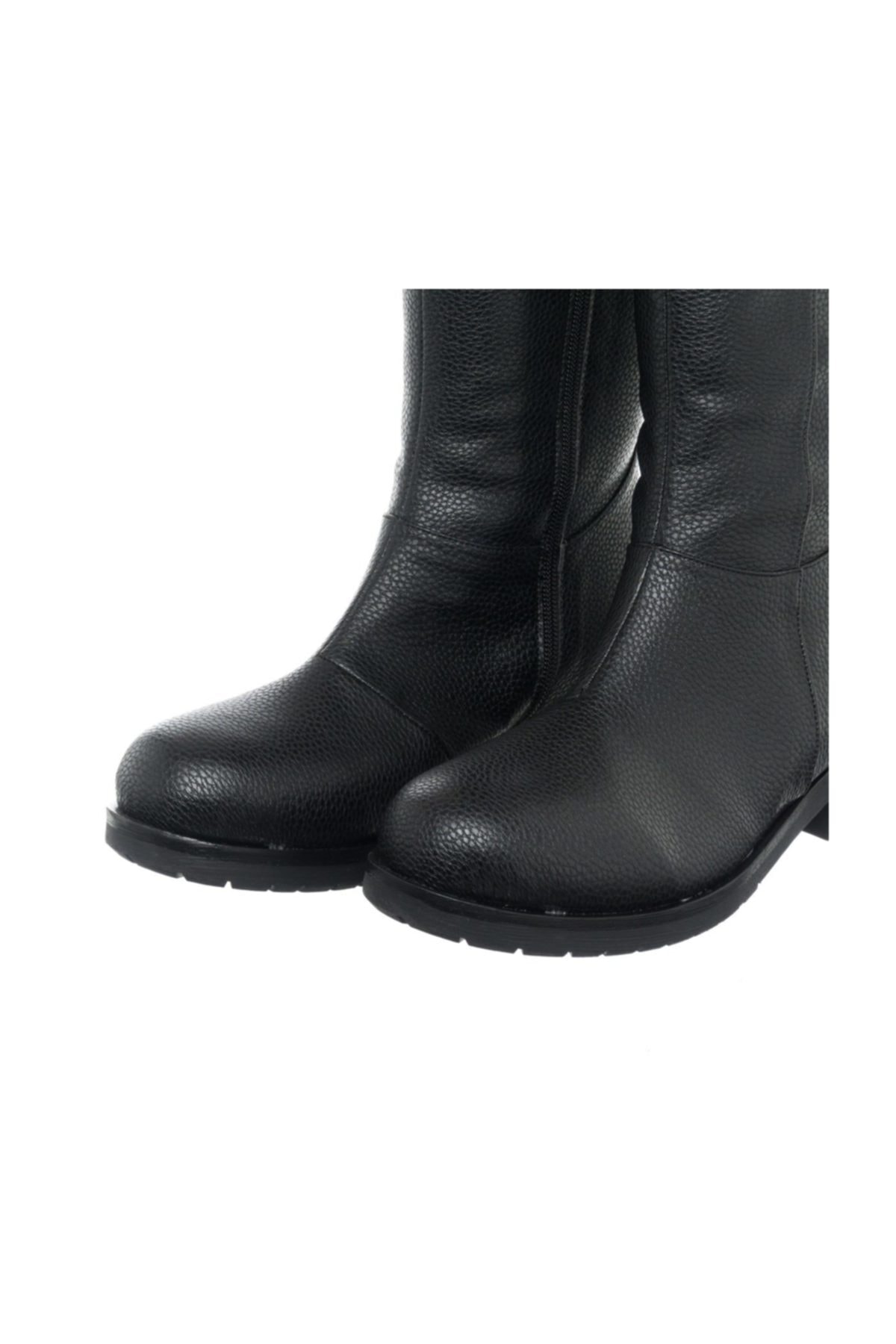 İriadam K341 Siyah Üst Kalite Geniş Kalıp Kadın Çizme