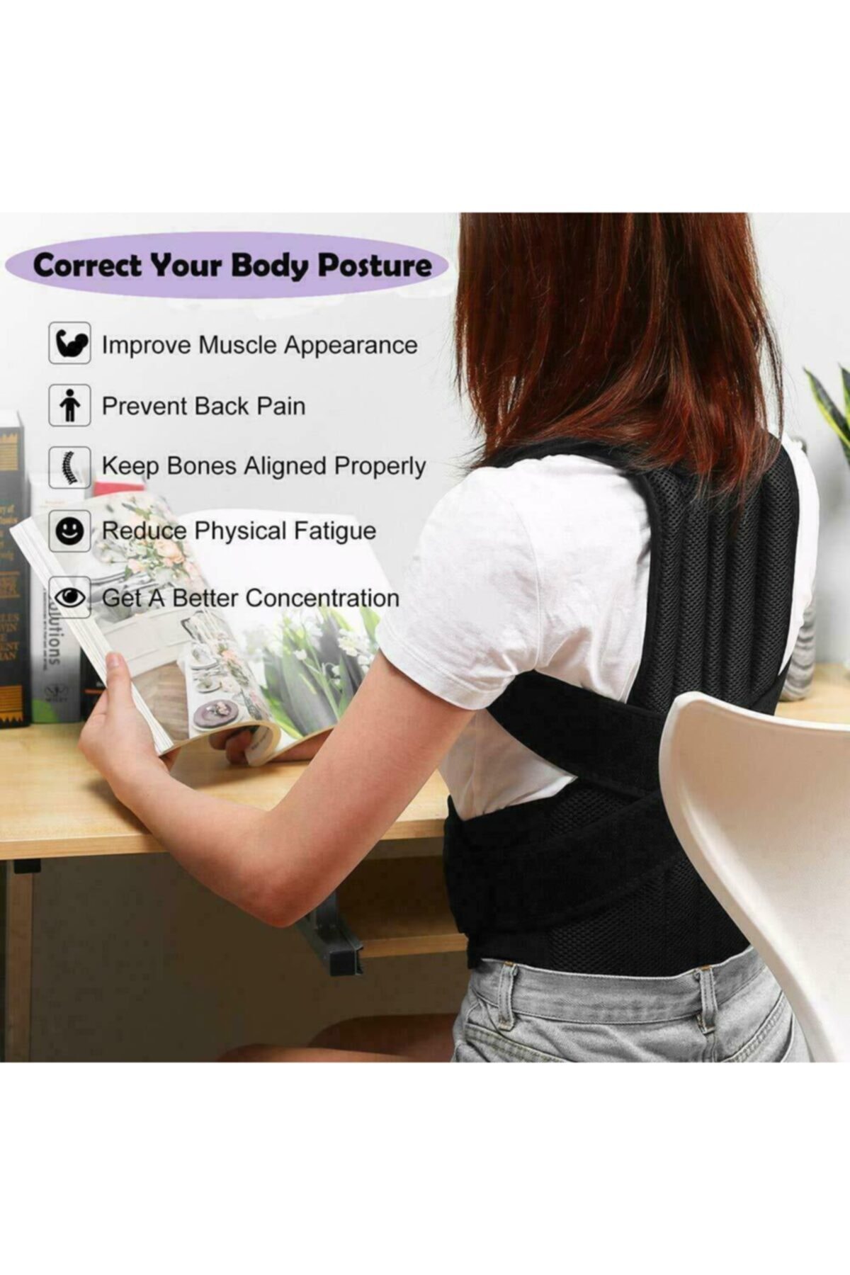 ZEYZEN Medical Posturex Underwire Upright Posture Corset Adjustable ...