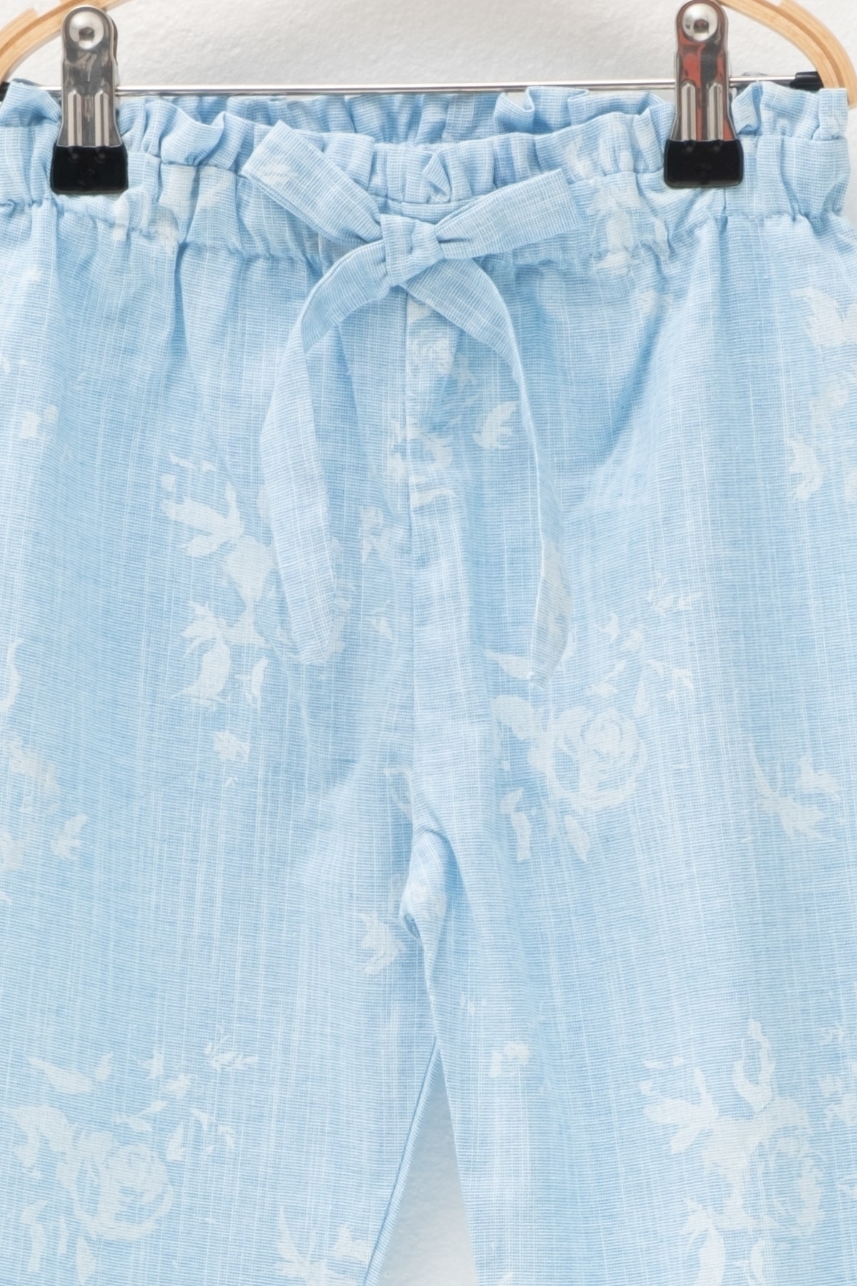 Zeyland Kız Çocuk Mavi Desenli Beli Lastikli Pantolon (2-7YAŞ) Fiyatı ...