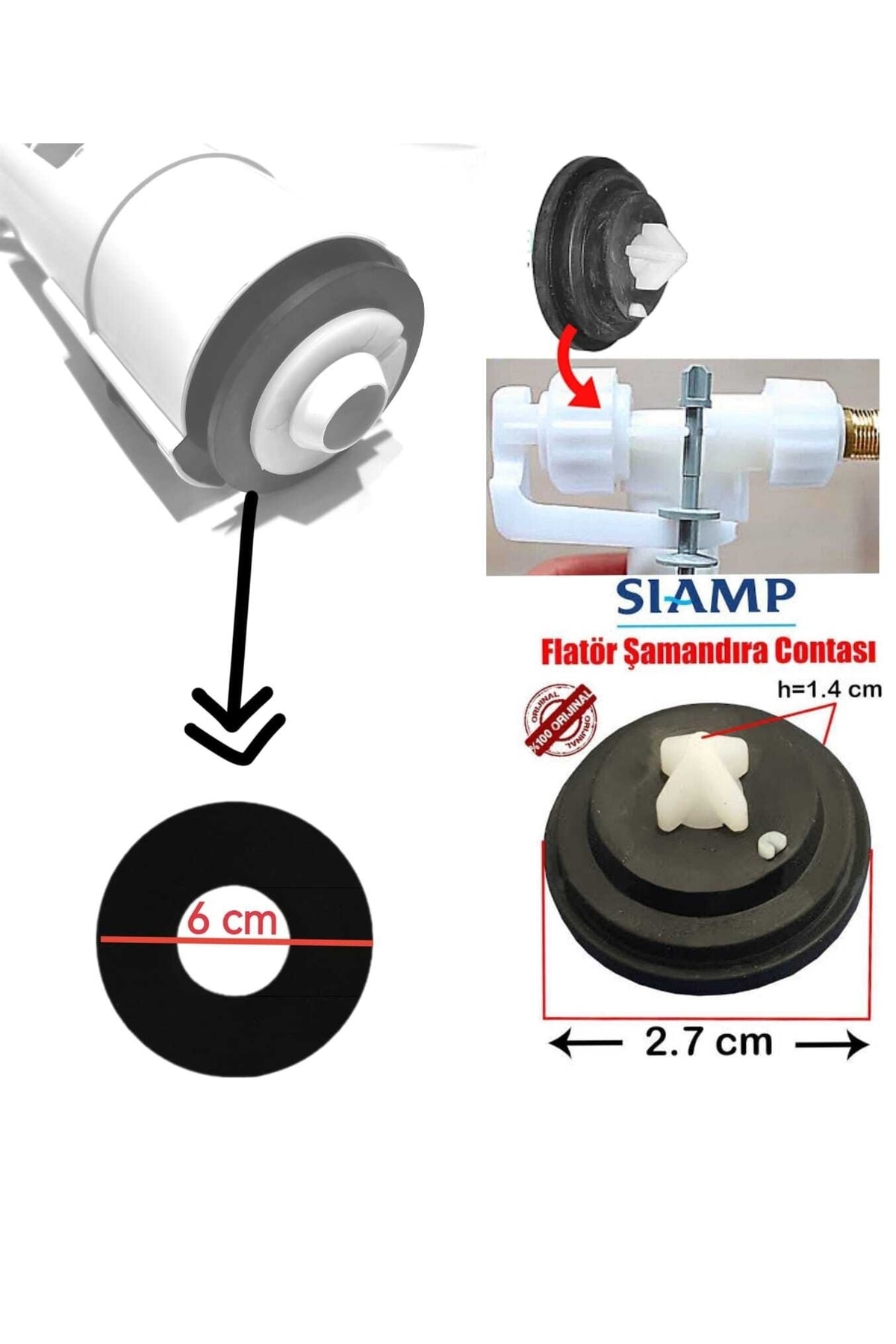 SİAMP Gömme Rezervuar Iç Takım Conta Seti Fiyatı, Yorumları - Trendyol