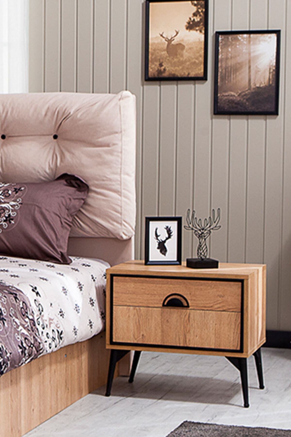 Modalife Megan Tek Çekmeceli Komodin - Meşe Fiyatı, Yorumları - Trendyol