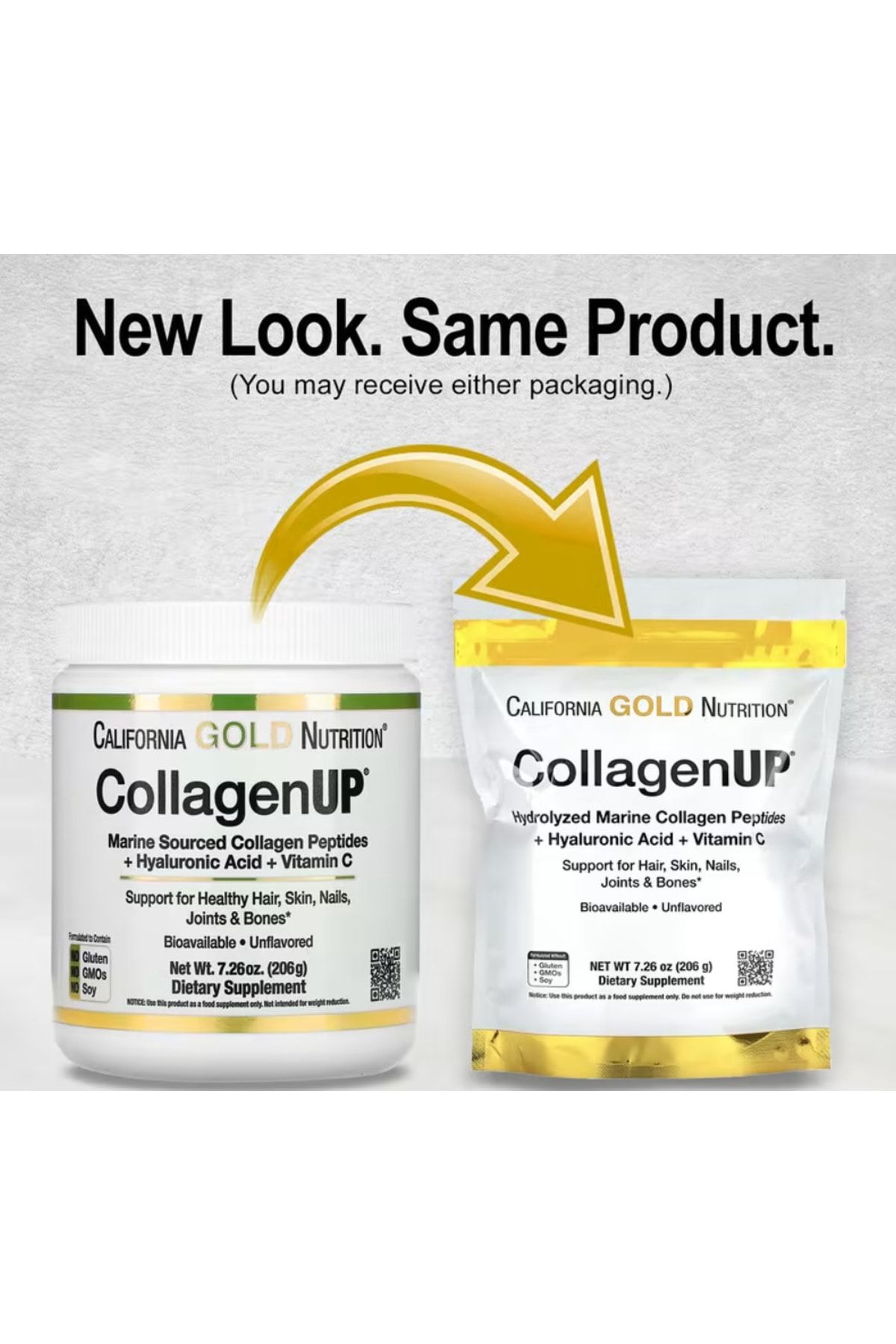 California Gold Nutrition Collagenup Unflavored 7,26 Oz 206 gr Fiyatı ...