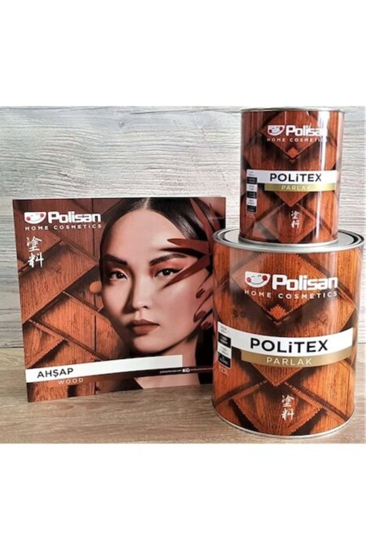 Polisan Politex Parlak Renkli Vernikli Ahşap Koruyucu Maun Renk 2,5lt ...