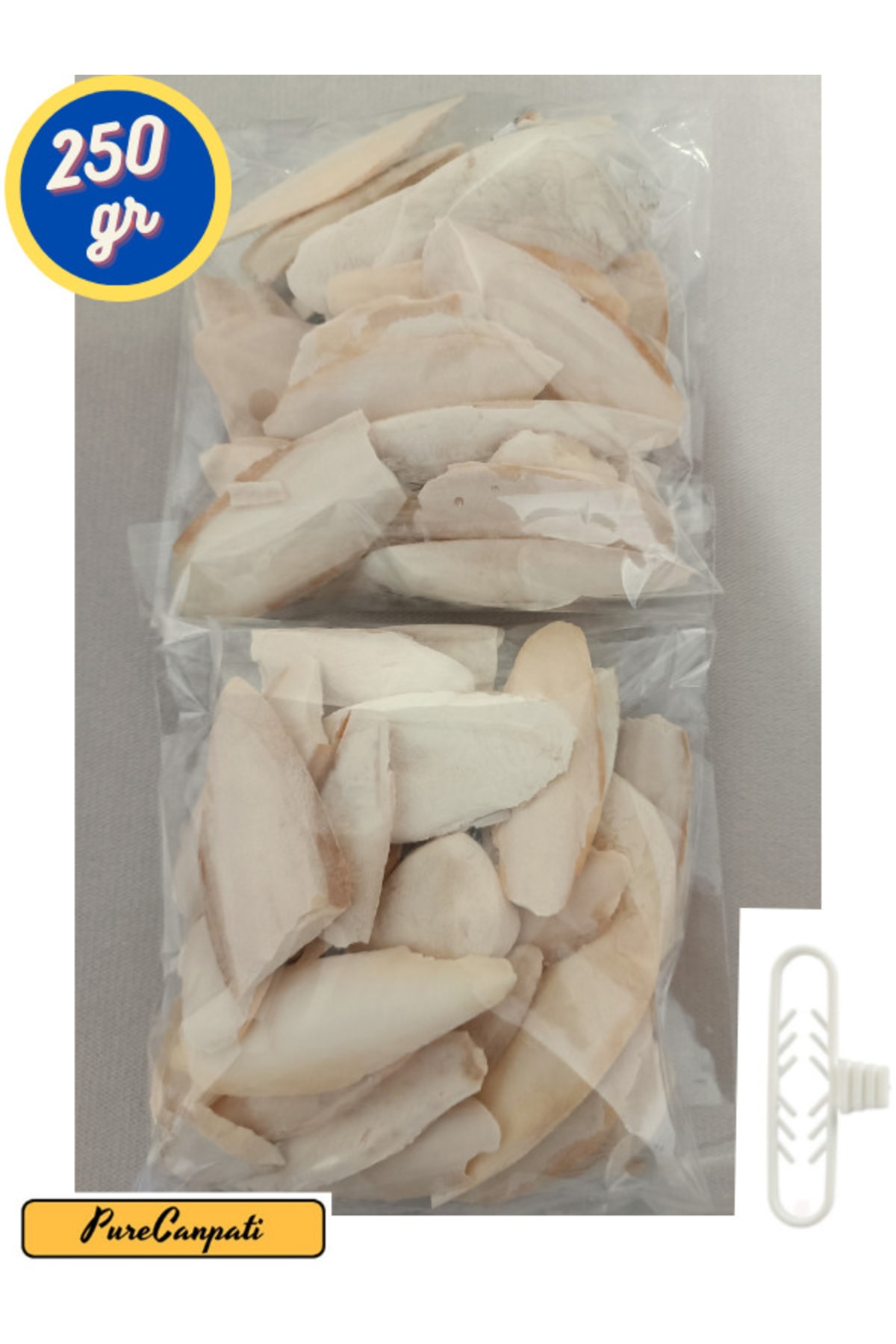 PureCanpati Mürekkep Balığı Kalamar Kemiği 250gr Kırıklı Ve Ufak Boy ...