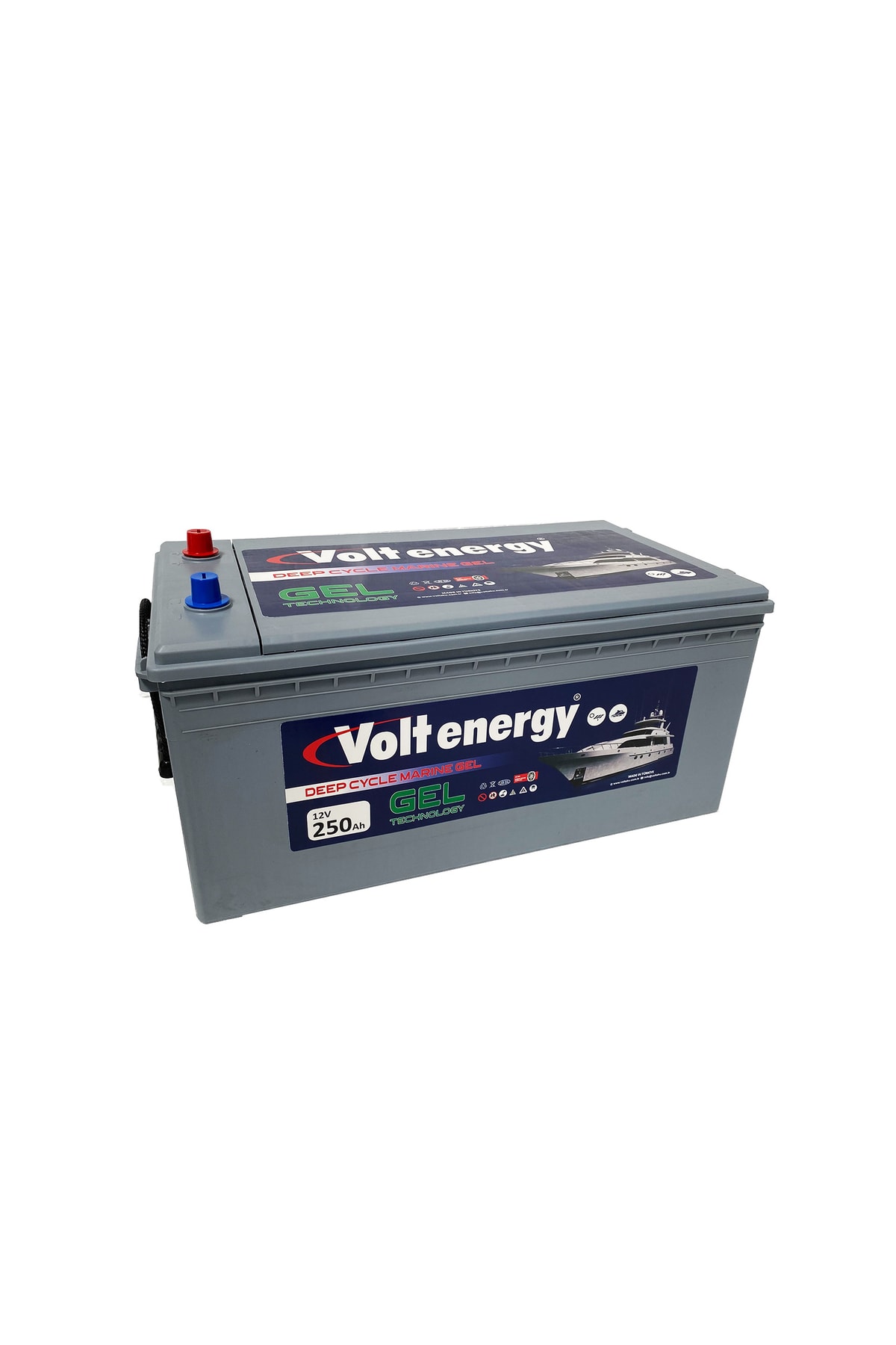 VOLT ENERGY 12 V 250 Amper Deep Cycle Marin Jel Nanocarbon Akü(ÜRETİM ...