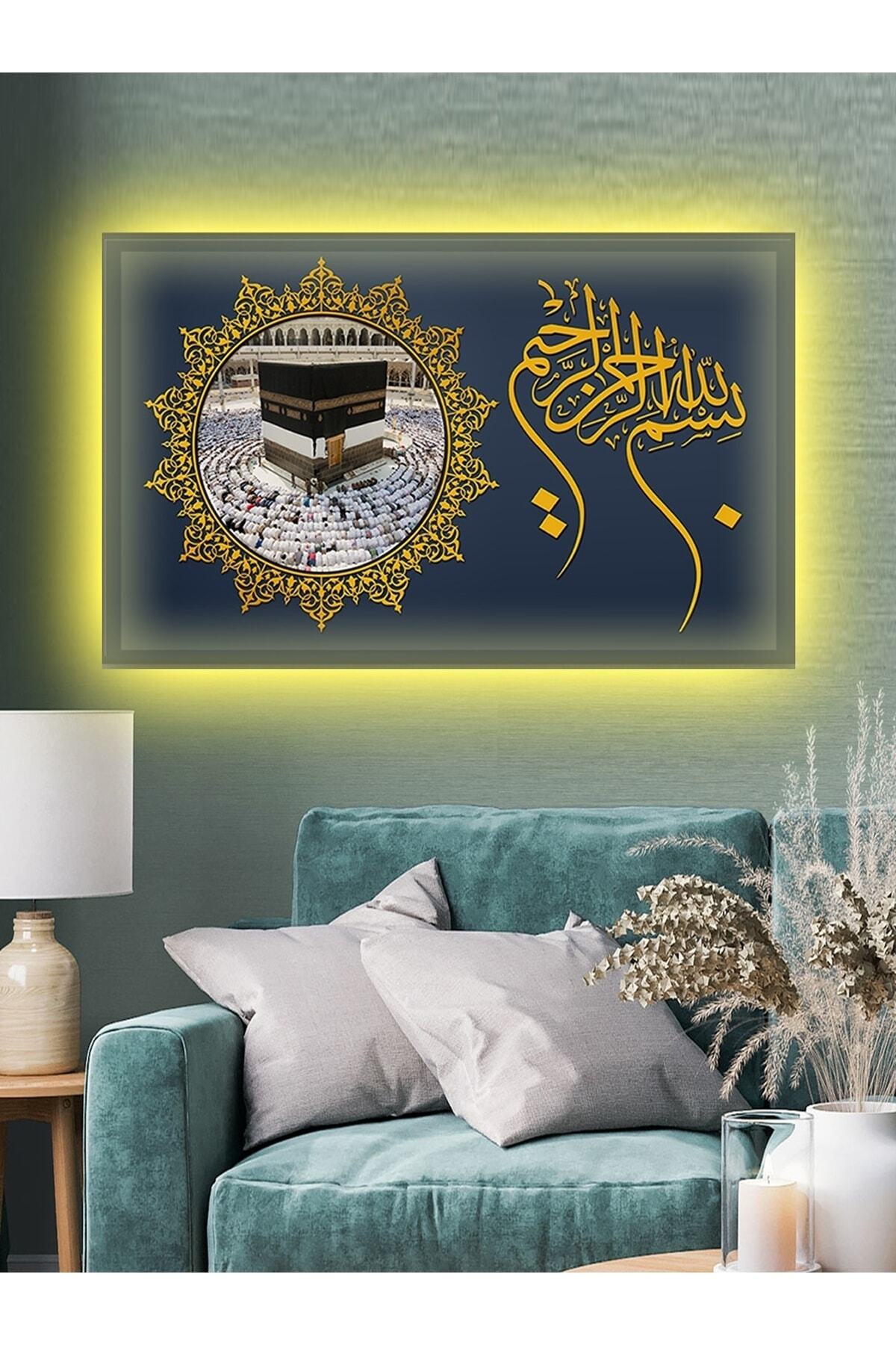 Genel Markalar Kanvas Tablo Led Işıklı Kâbe (en Güzel Lar) 70 X 50 Cm ...