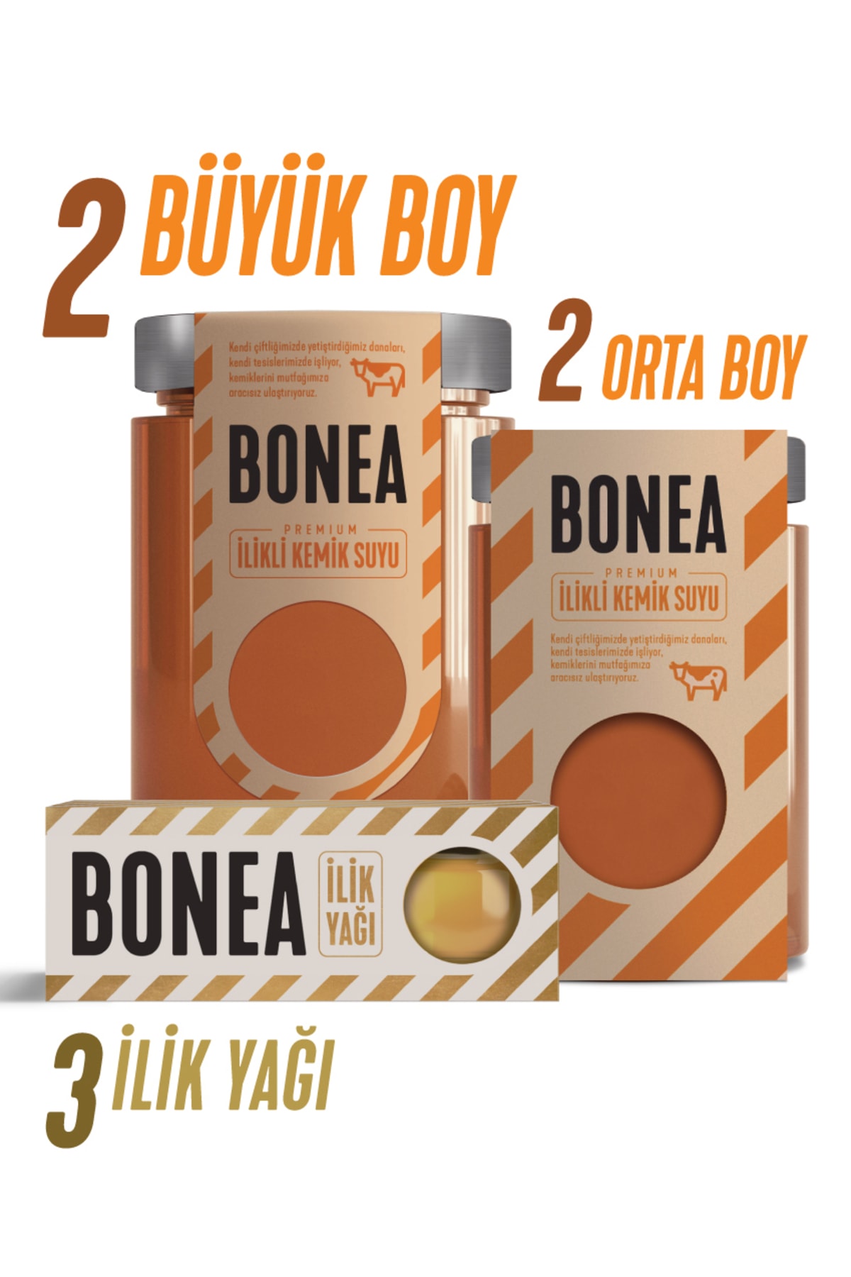 Bonea Premium Ilikli Kemik Suyu Ve Ilik Yağı - 7'li Paket Fiyatı ...