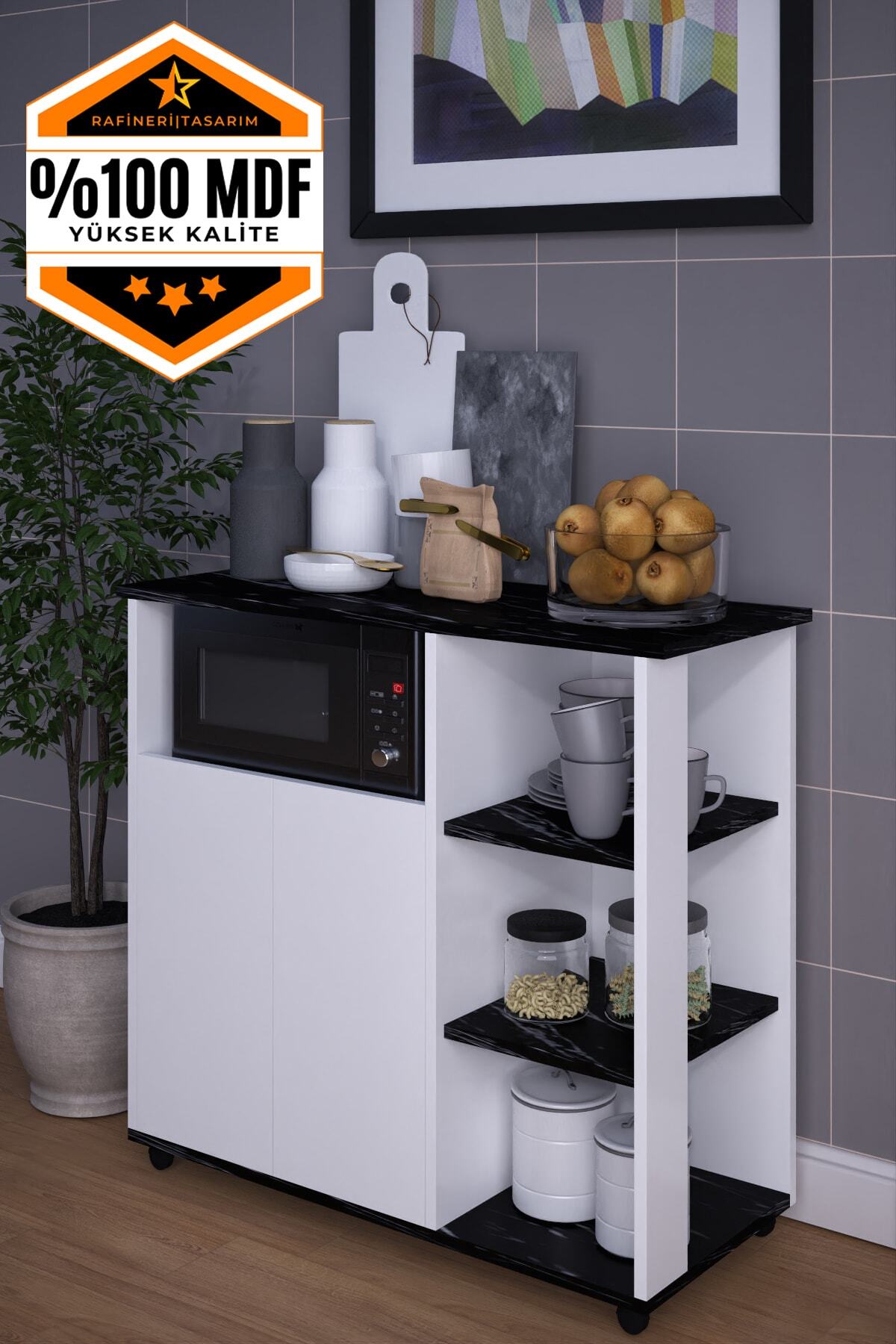 rafineritasarım Malta Çok Amaçlı Dolap Mikrodalga Dolap Mdf Fiyatı ...